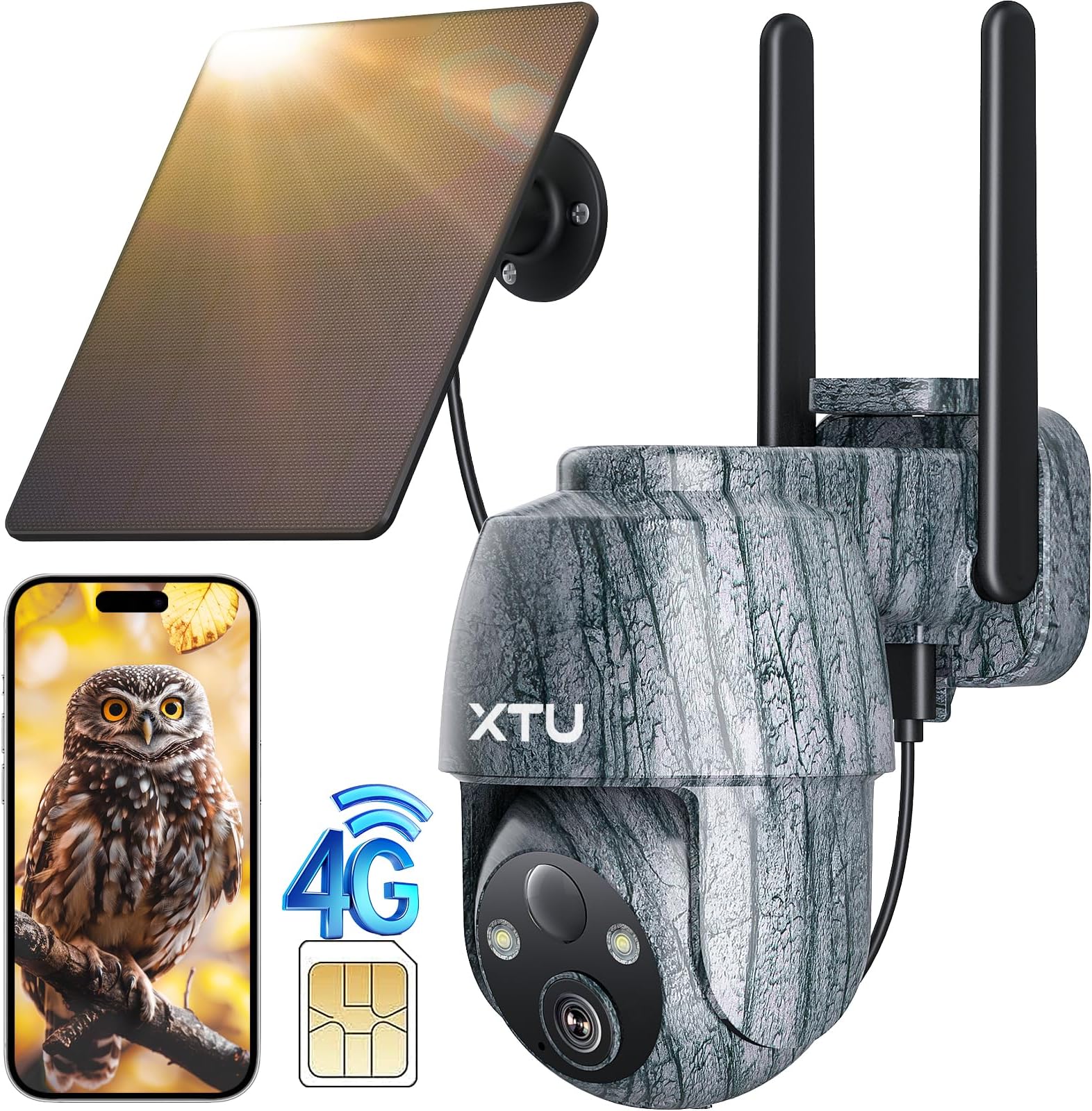 Amazon.com: 4G LTE Cellular Trail Cameras 2K 360° View Live Streaming ...