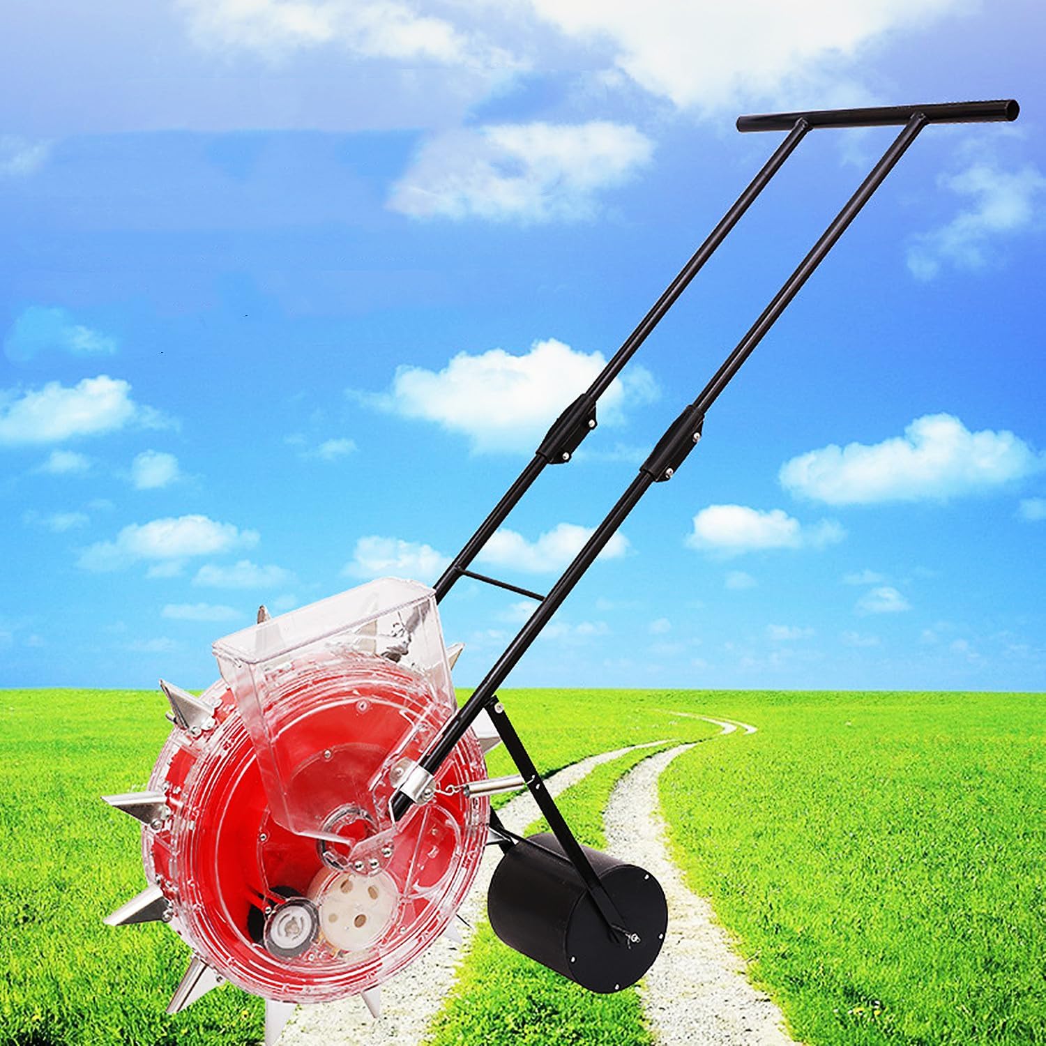 Amazon.com: Garden Seeder, Seed Spreader Push w/6 Seed Settings Wheels ...