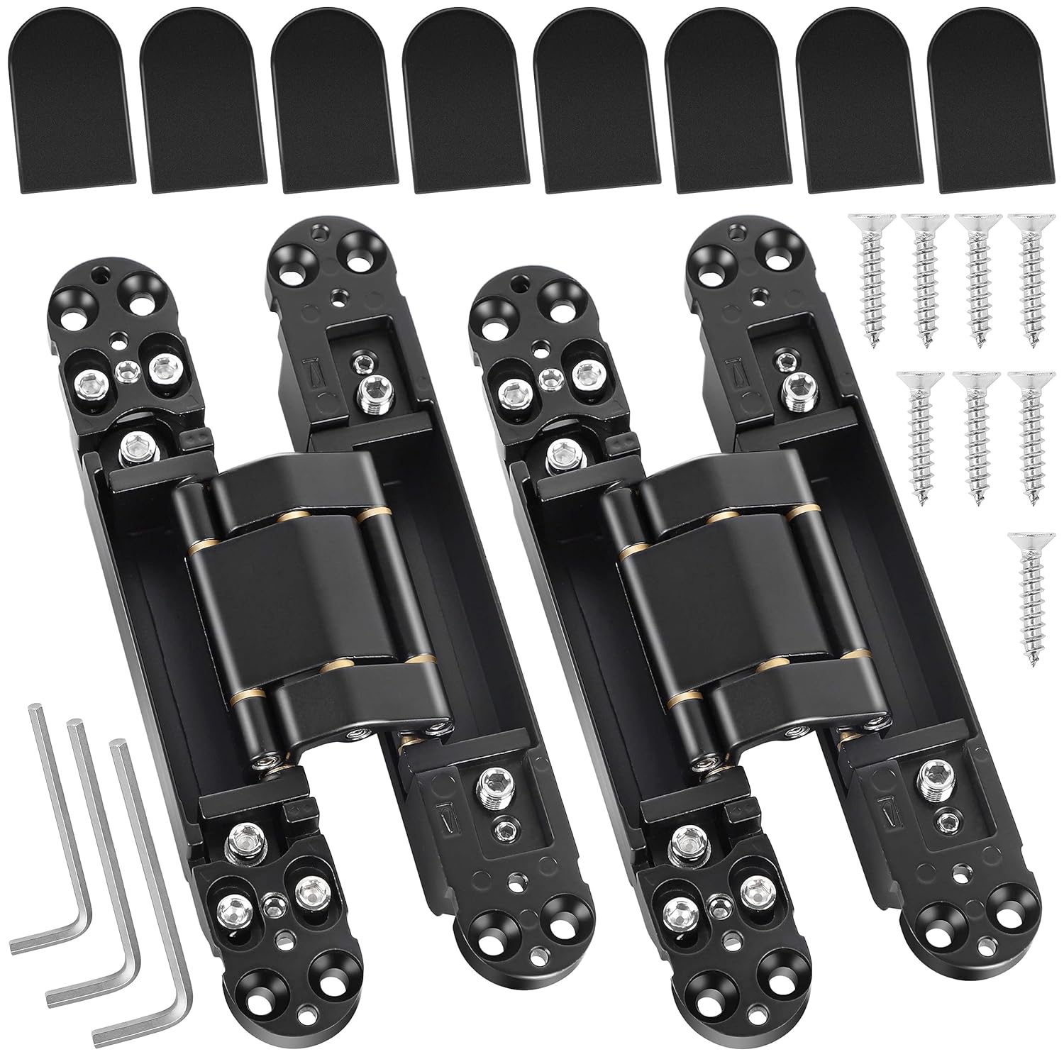 Hawaminent Hidden Door Invisible Concealed Hinge – 7 Inch 3 Way ...