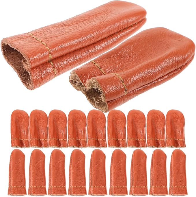 Amazon.com: Needle Felting Finger Guards, 10 Pairs Leather Thimbles for ...