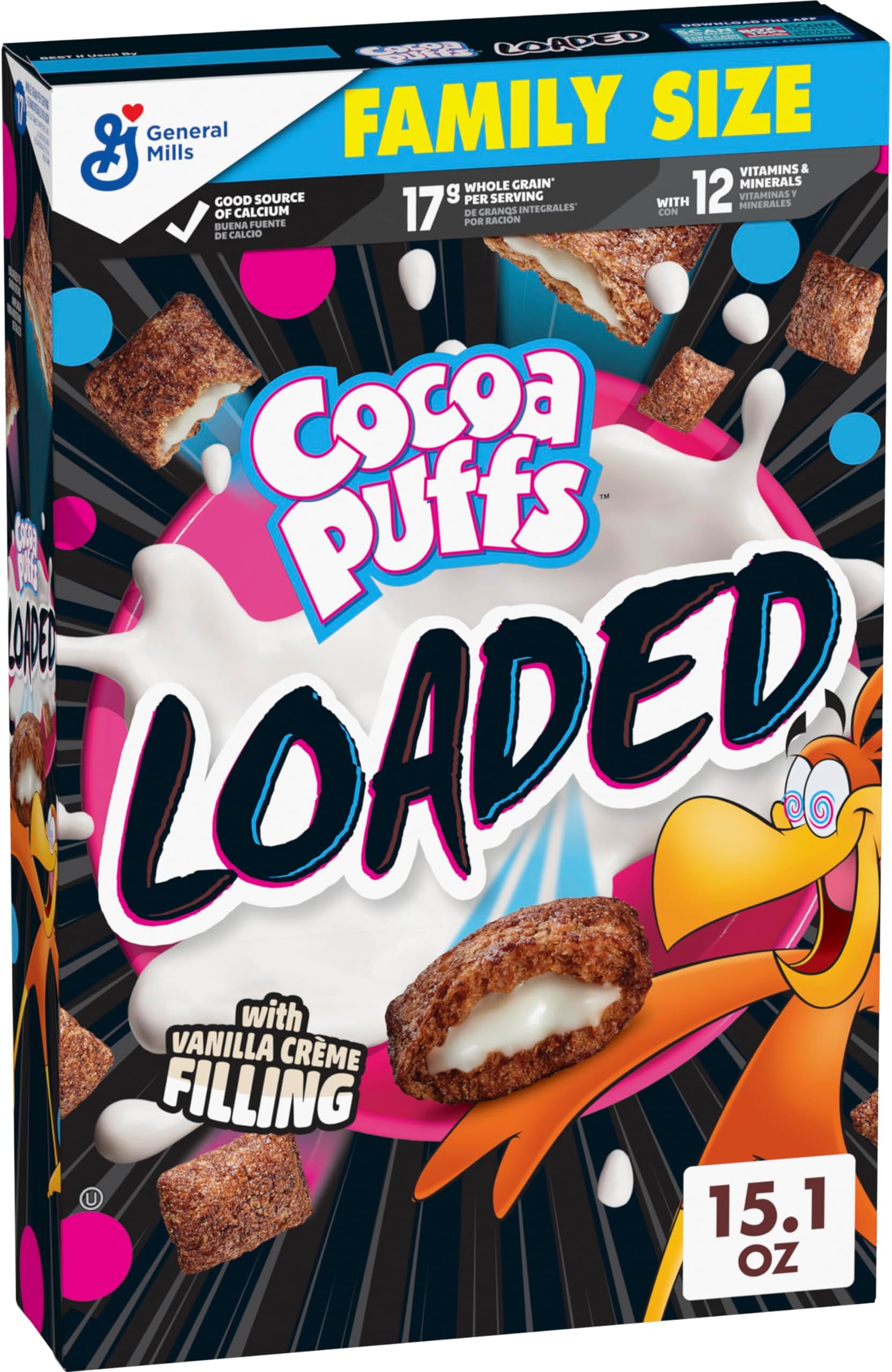 Amazon.com: Cocoa Puffs Loaded Cereal, Chocolatey Cereal With ...