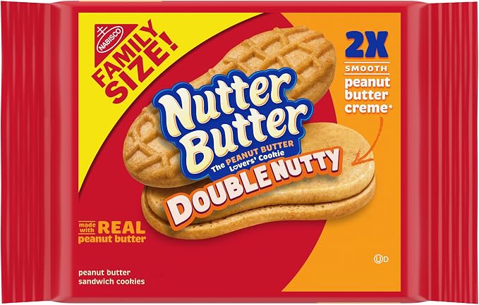 Nutter Butter Double Nutty - Galletas sándwich de mantequilla de maní ...