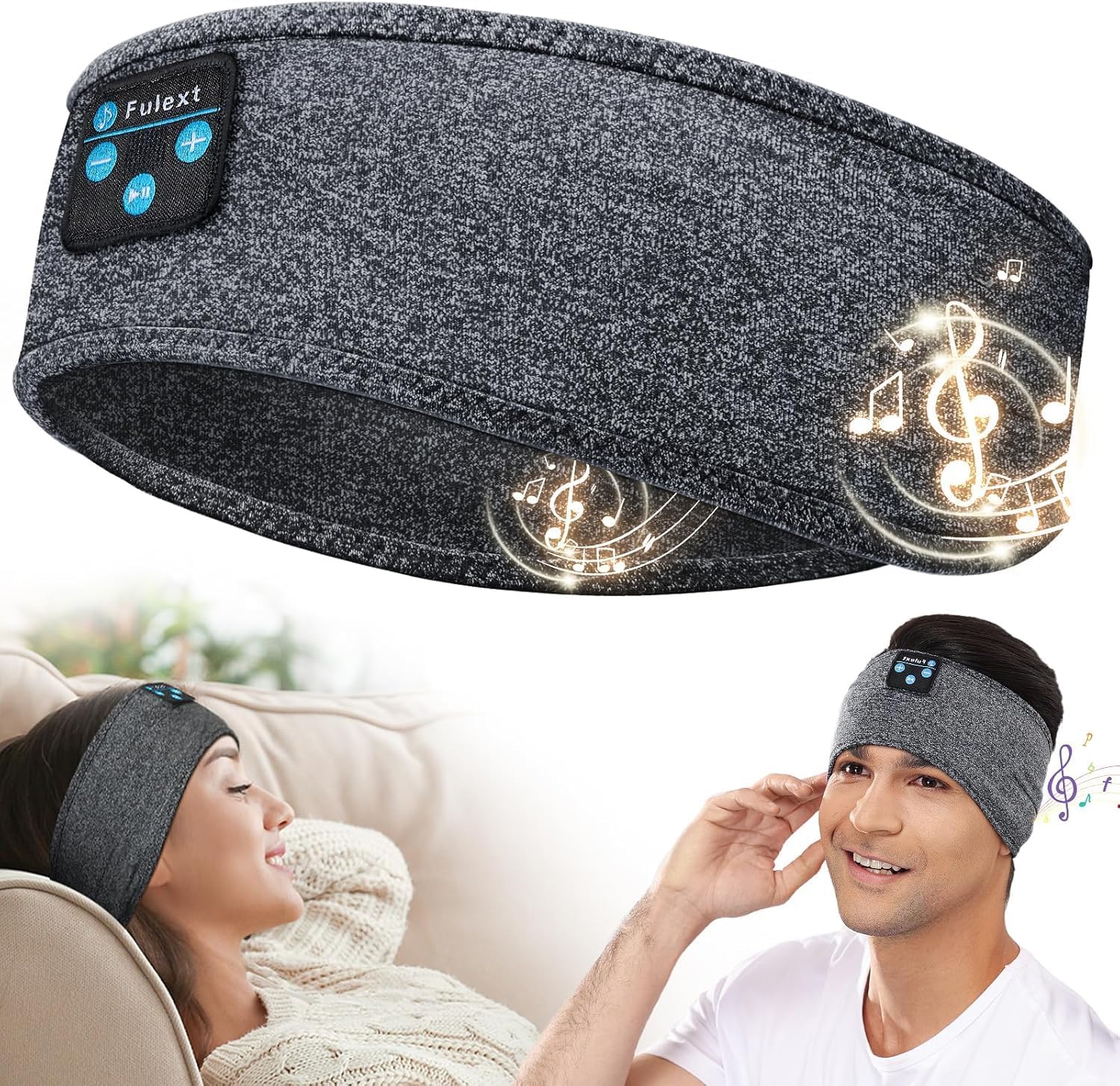 Amazon.com: Fulext Sleep Headphones Bluetooth Headband, Wireless ...