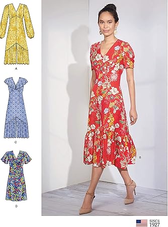 Simplicity 8875 Misses Dress Sewing Pattern Sizes14-22/4 Styles