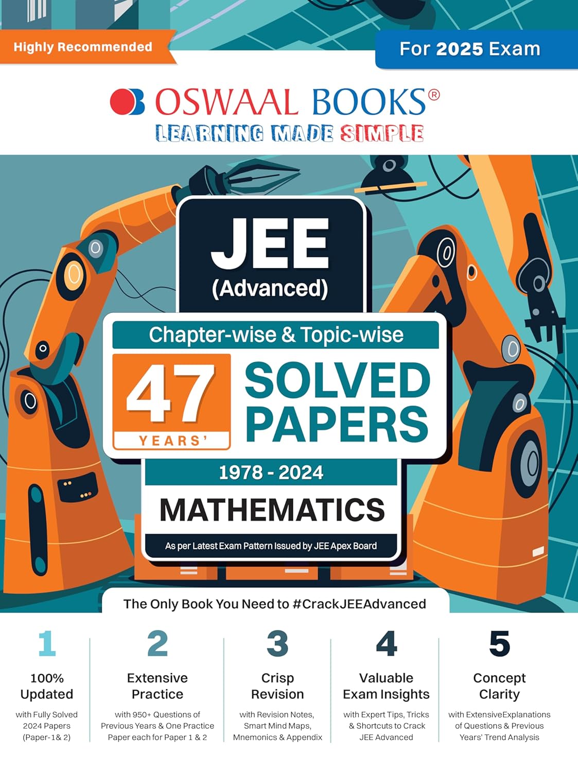 Buy Oswaal JEE Advanced 47 Years' Chapter-wise and Topic-wise Solved Papers, Mathematics (For ...