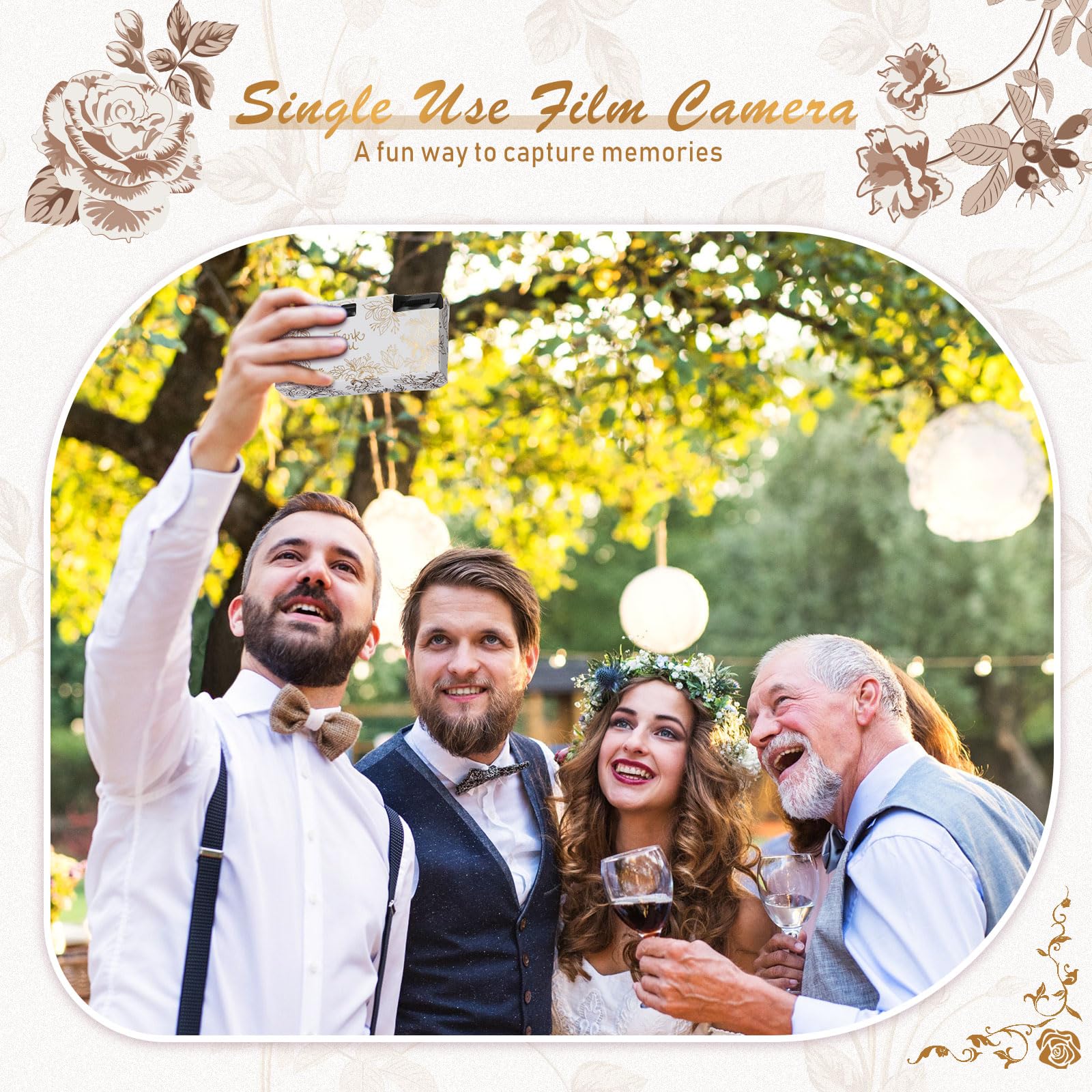 Snapklik.com : Kanayu 10 Pack Disposable Camera Bulk For Wedding,35mm ...