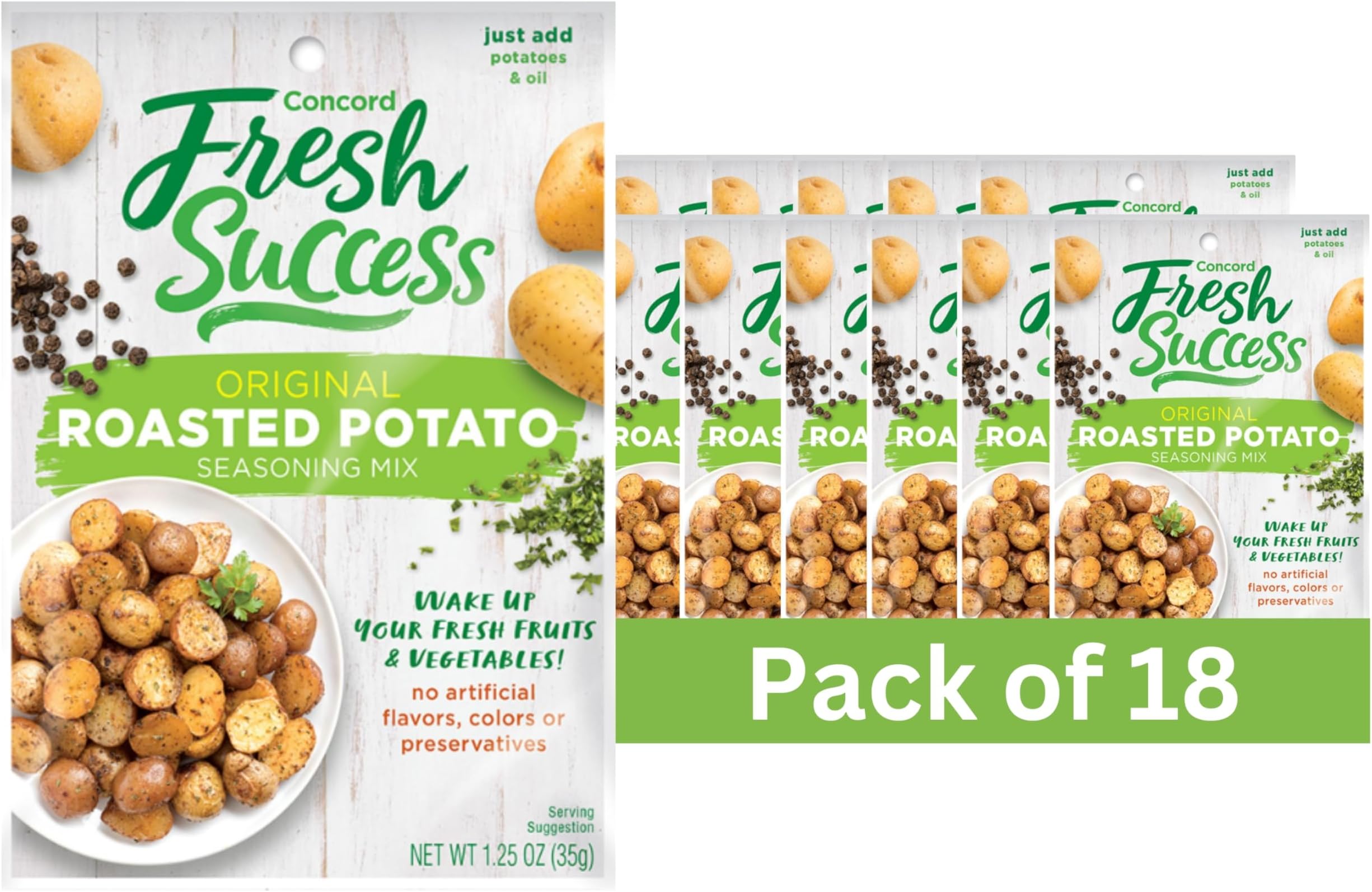 Amazon.com : Concord Foods Roasted Potato Seasoning Mix - Bacon & Chive ...