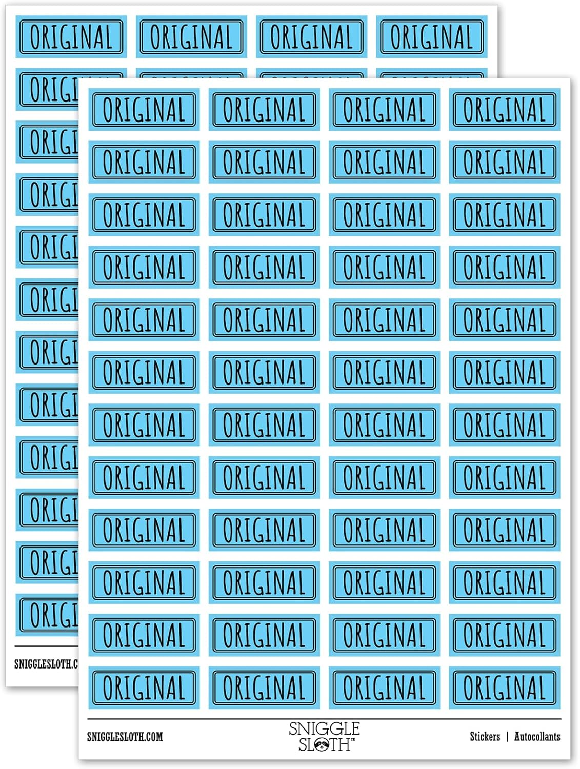 Amazon.com: Original Double Line Border Document Sticker Pack - Gloss ...