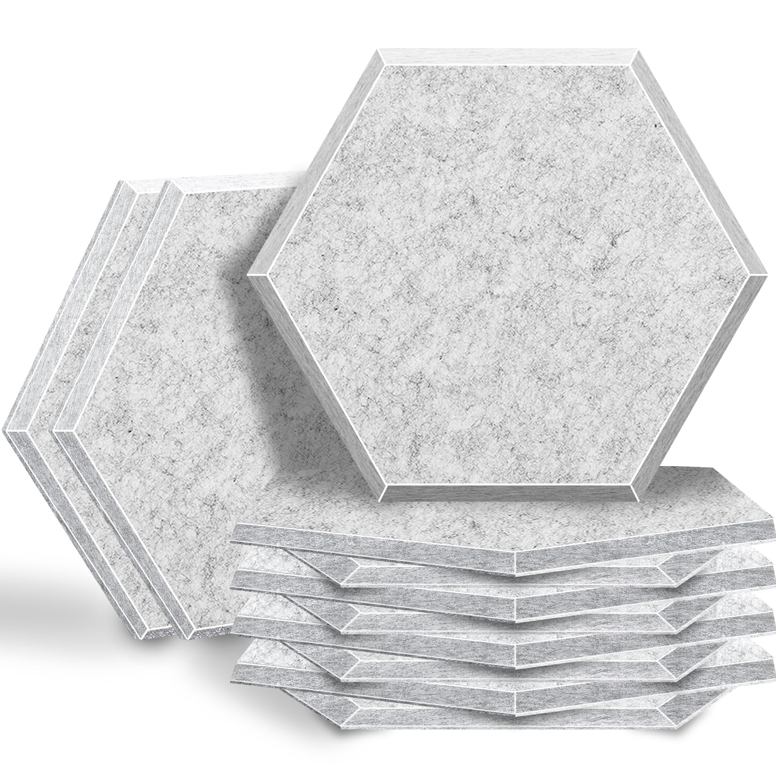 Snapklik.com : 12 Pack Hexagon Acoustic Panels Soundproof Wall Panels ...