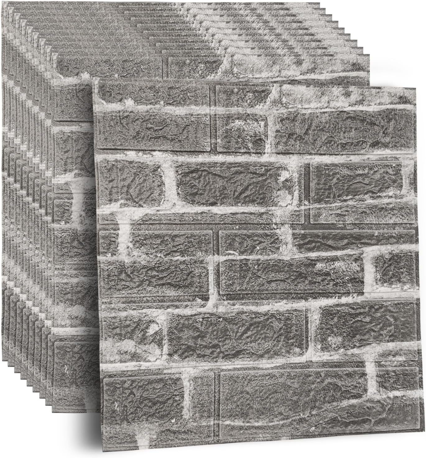 Waterproof 3D Self-Adhesive Tile Stickers with Brick Effect,10 Sheets ...