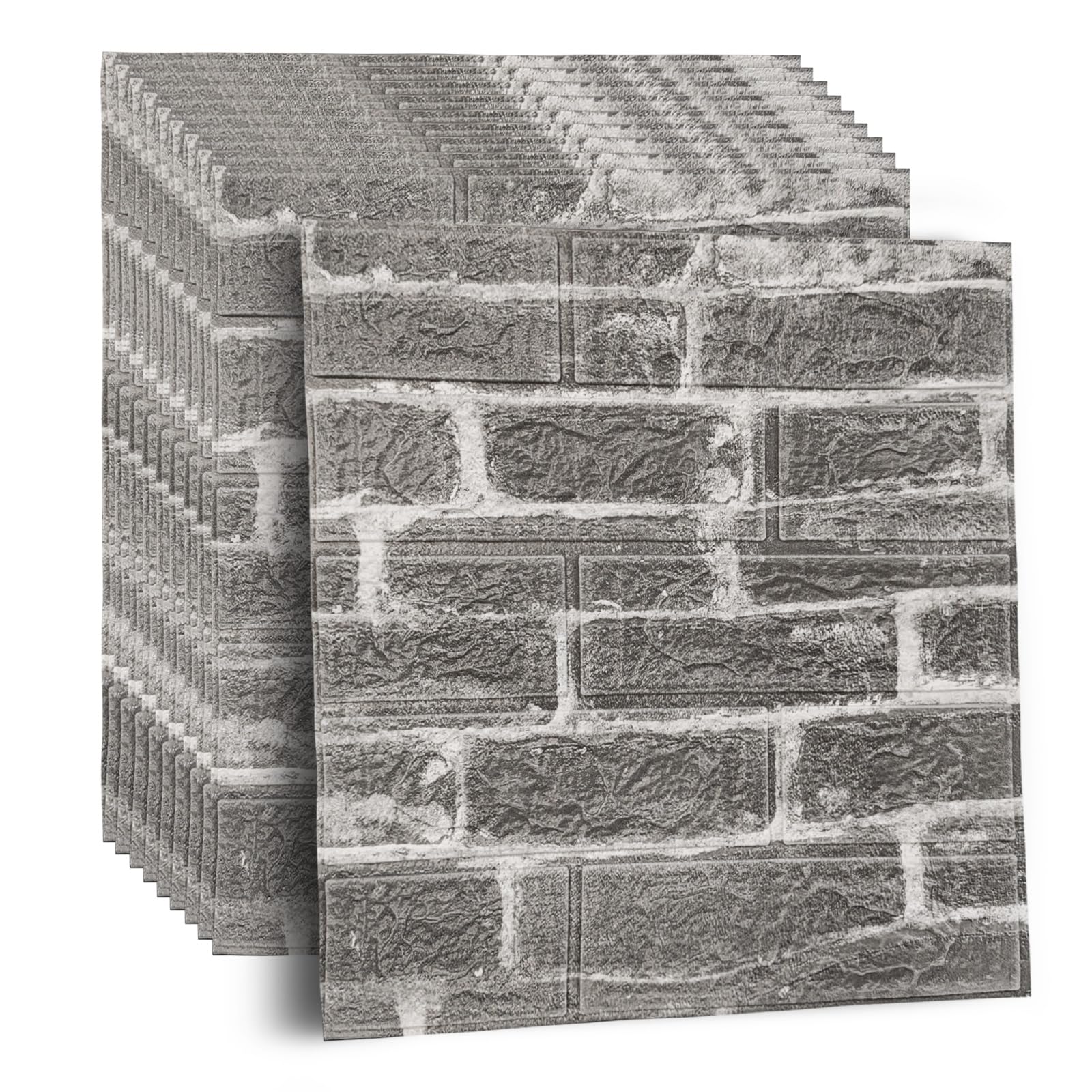 Waterproof 3D Self-Adhesive Tile Stickers with Brick Effect,10 Sheets ...