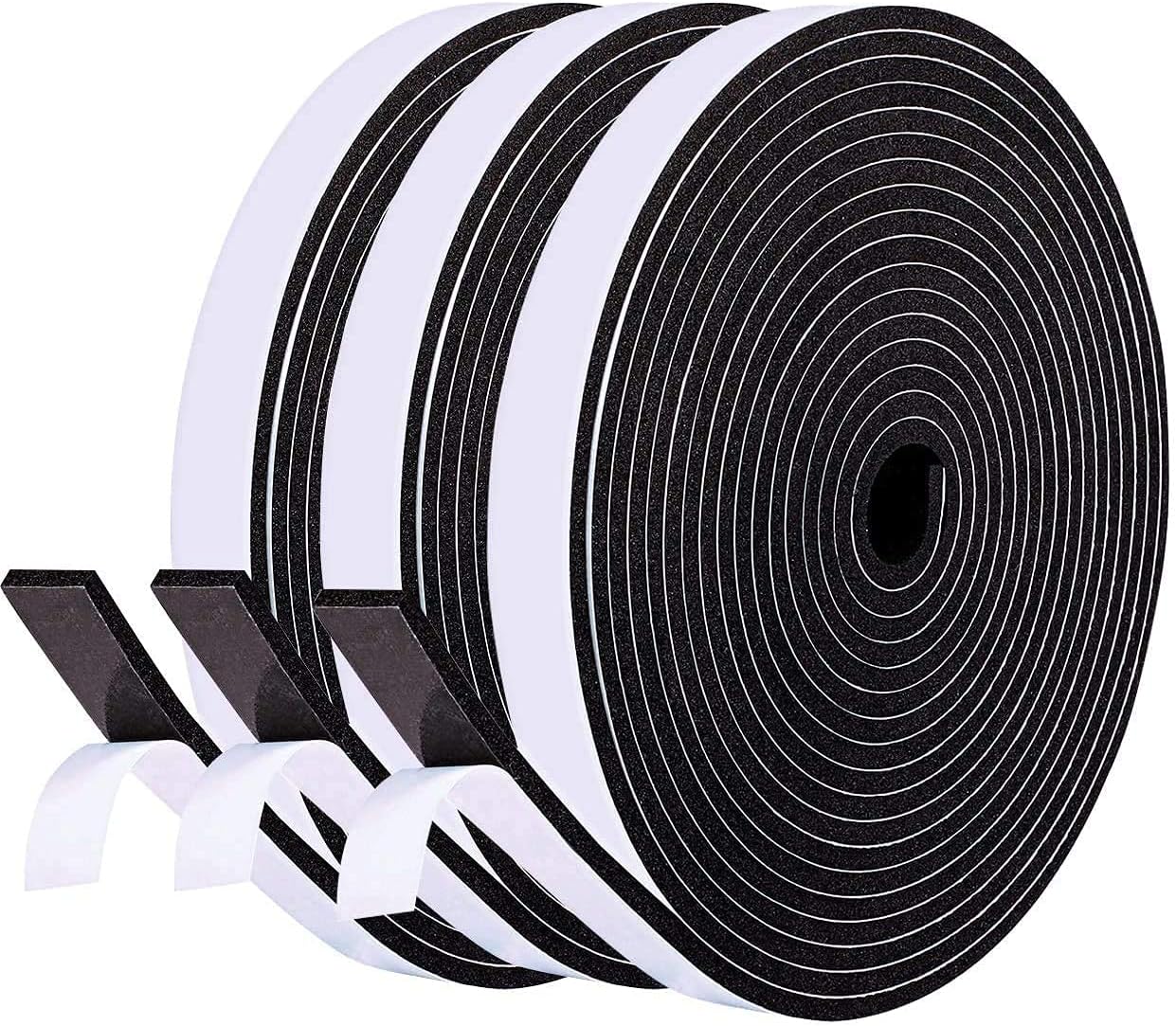 Jasinber Cinta de sellado de espuma, Burlete autoadhesivo de goma de ...