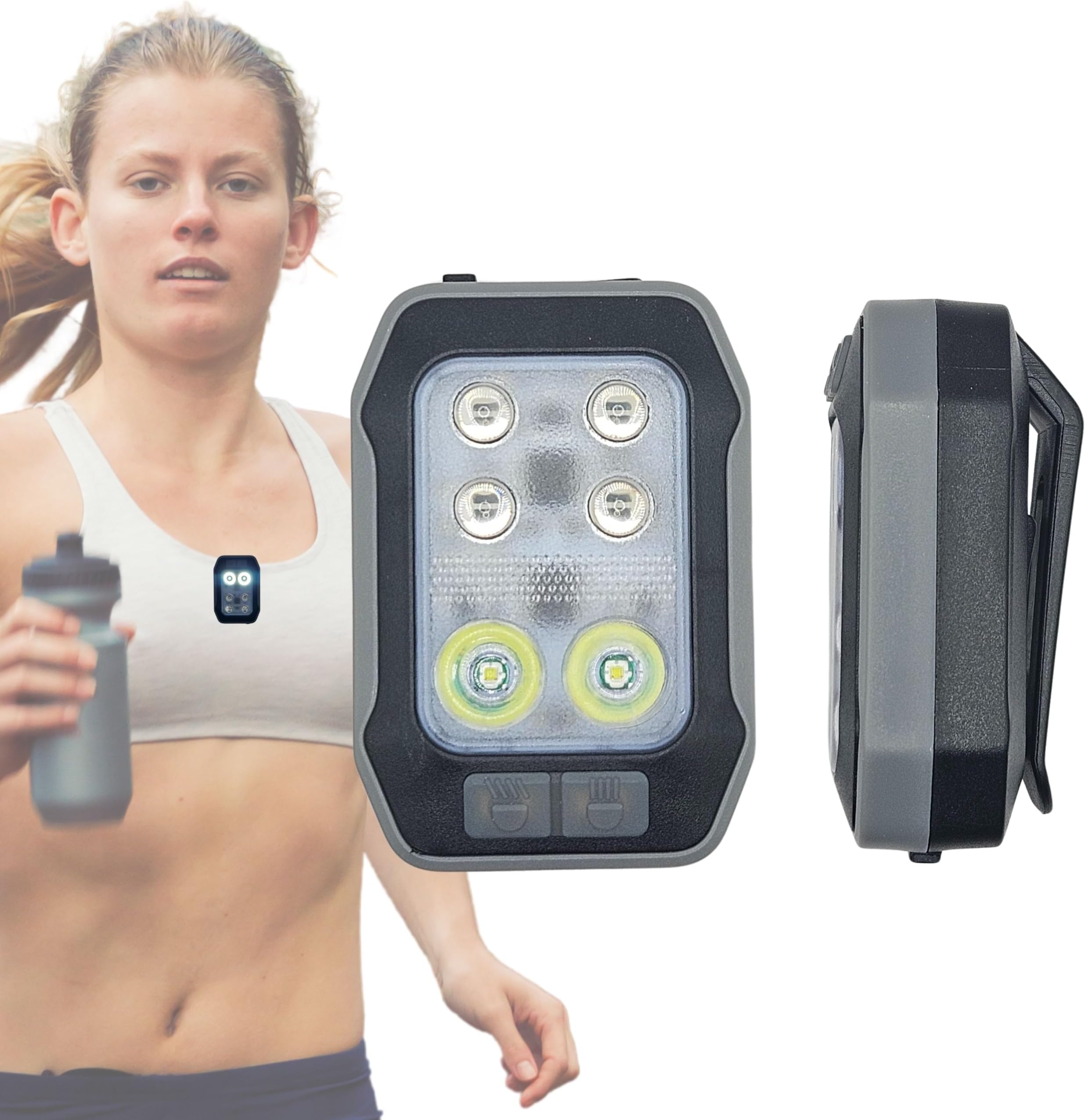 Amazon.com: Running Light - Hands Free Powerful Mini High Visibility ...