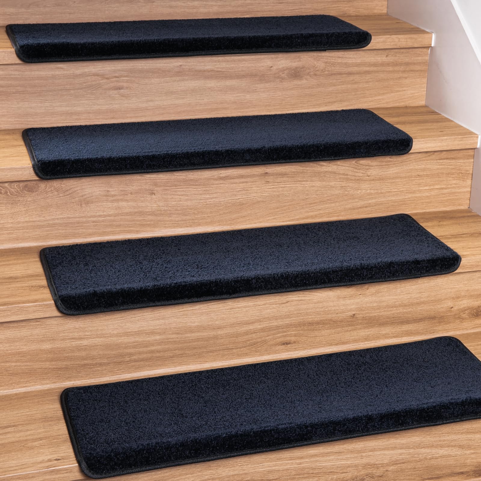 Spurtar Rounded Bullnose Carpet Stair Treads for Wooden Steps Indoor ...