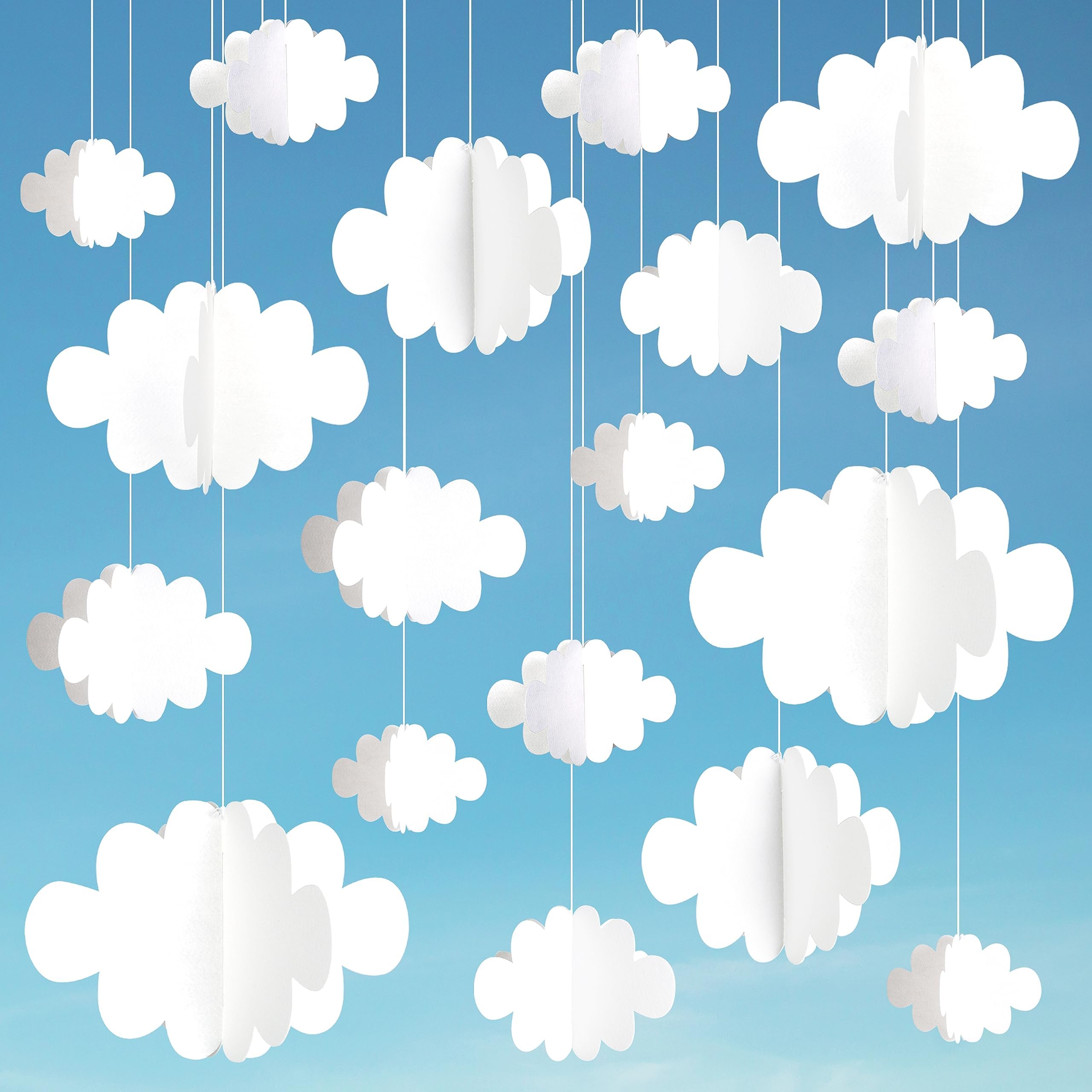 Amazon.com: Ayfjovs 16PCS Clouds for Room Ceiling, 3D Ceiling Clouds, Felt Hanging Cloud ...