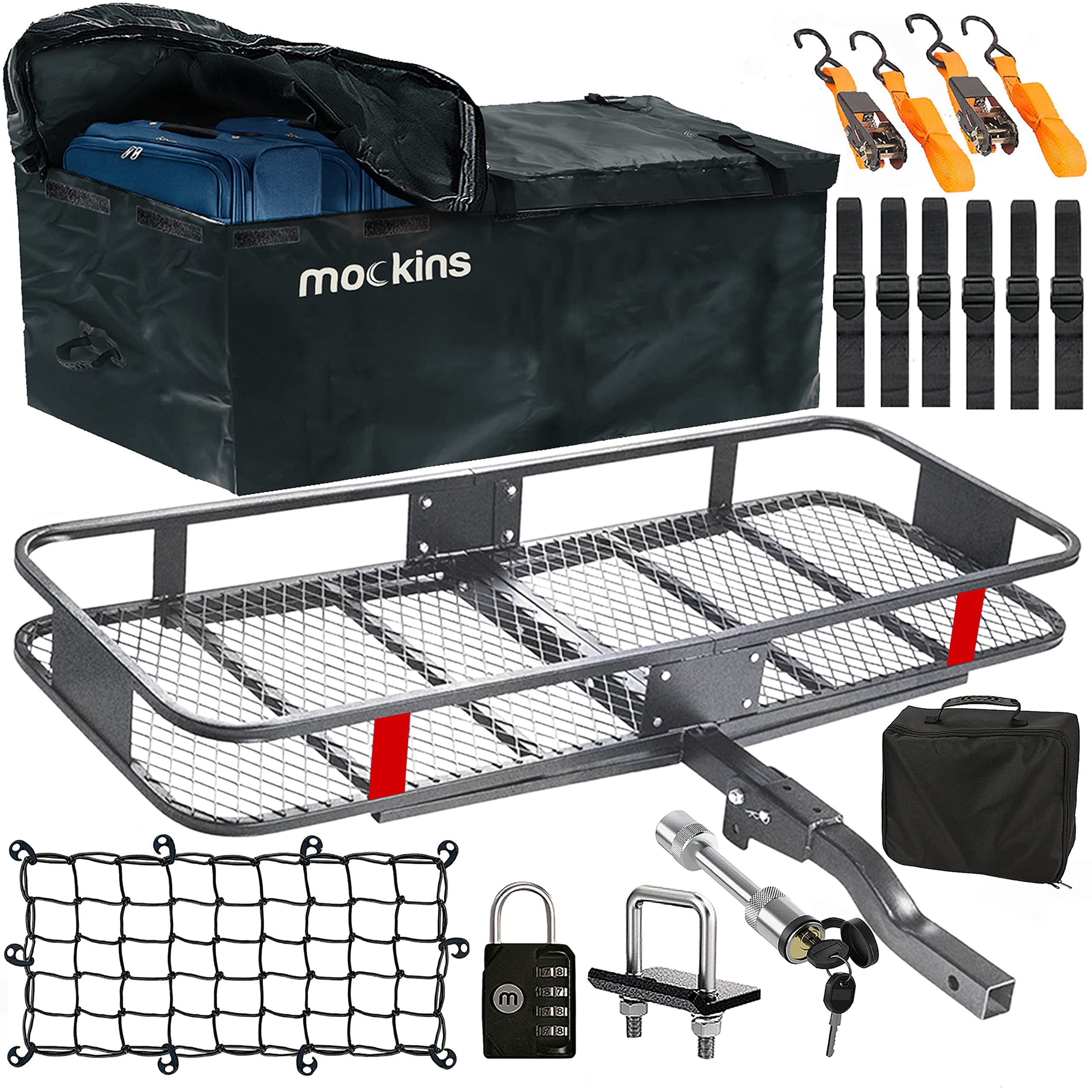 Snapklik.com : 60 X 24 X 6 XL Folding Cargo Carrier Hitch Mount 500lb ...