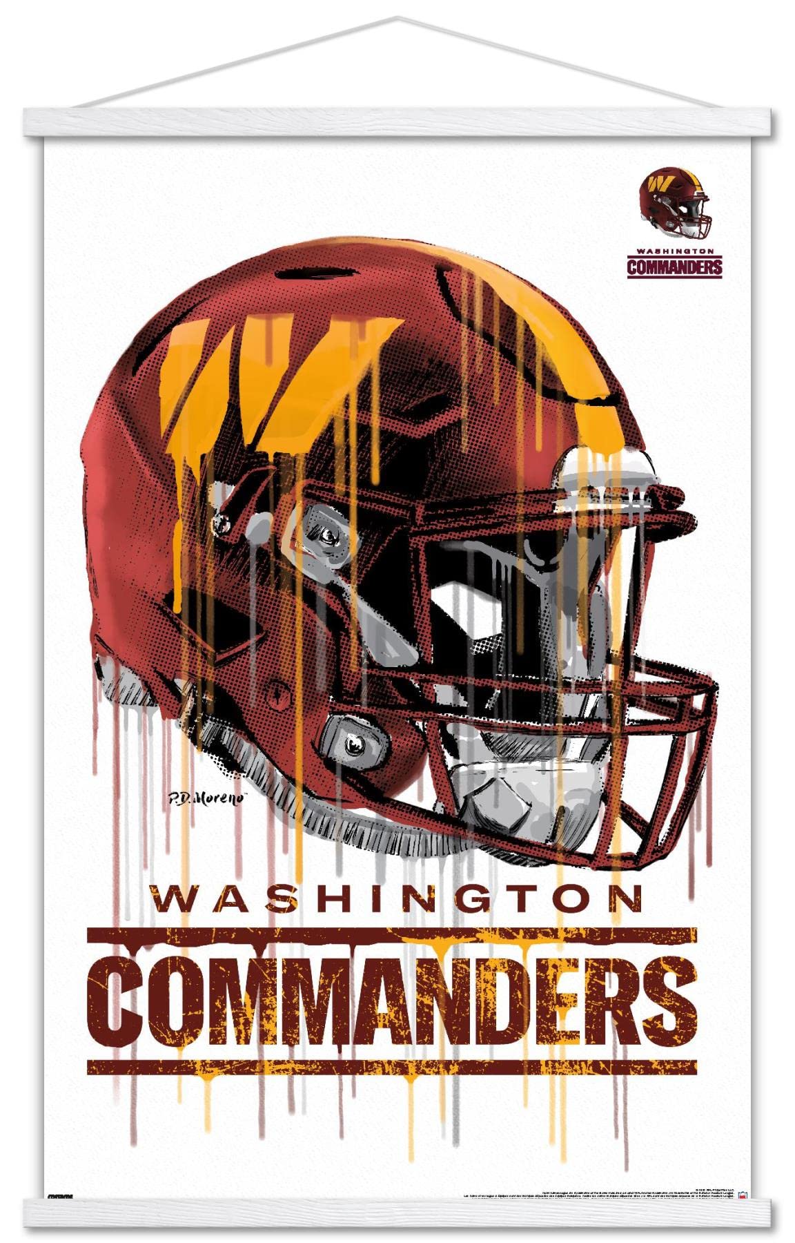 Amazon.com: Trends International NFL Washington Commanders - Drip ...