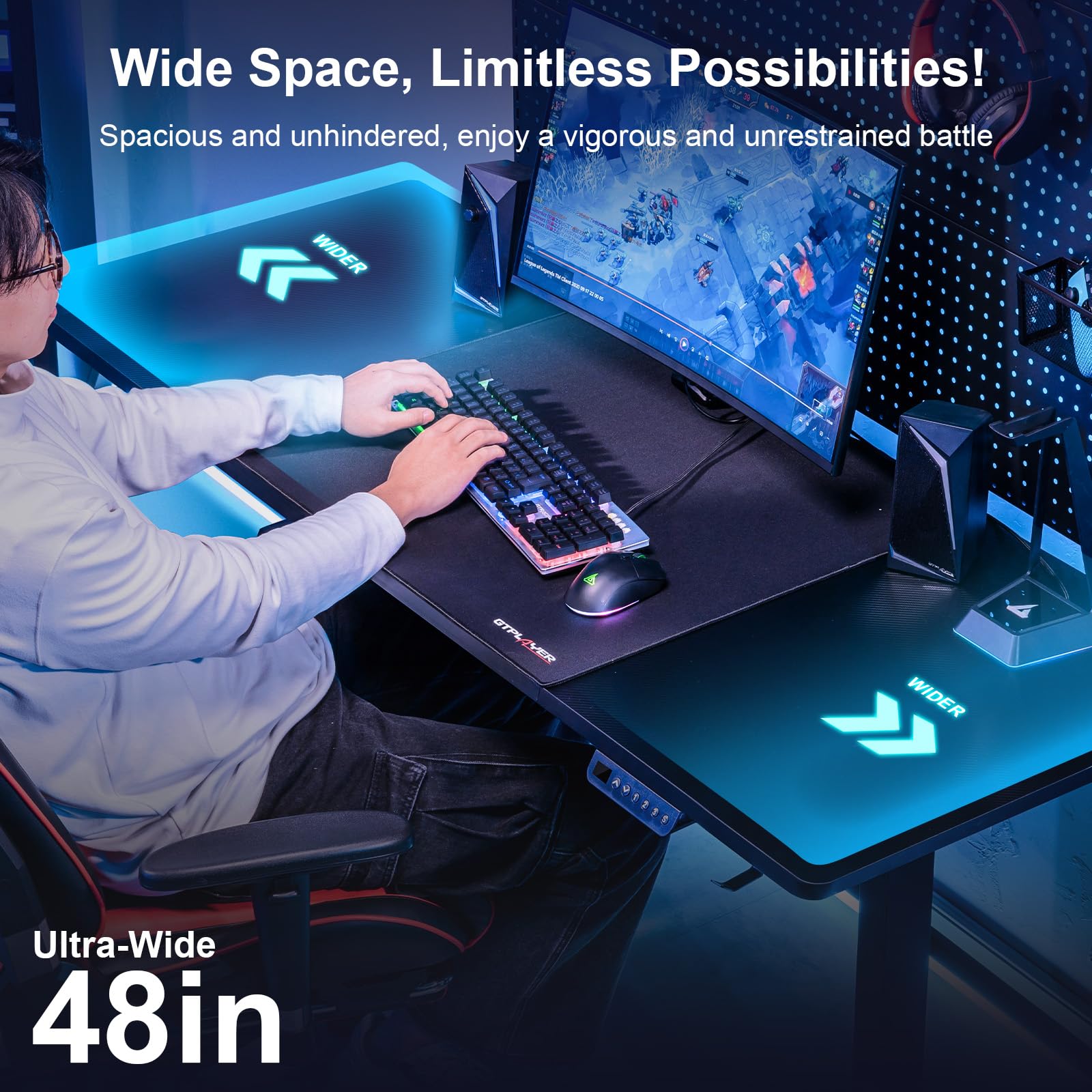 Snapklik.com : GTPLAYER Gaming Standing Desk