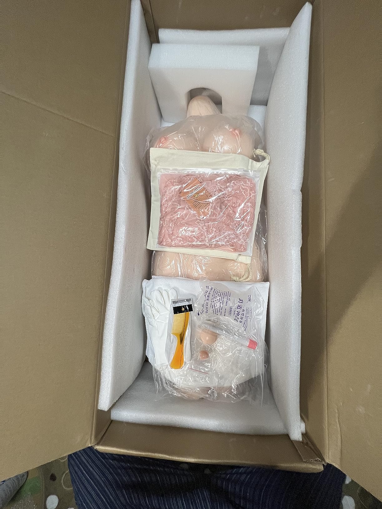 Amazon | HANIDOLL オナホール ラブドール 半身 ゼリー胸 TPE 金属骨格 2穴 セックス人形 大型オナホ アダルト 男性用 ...