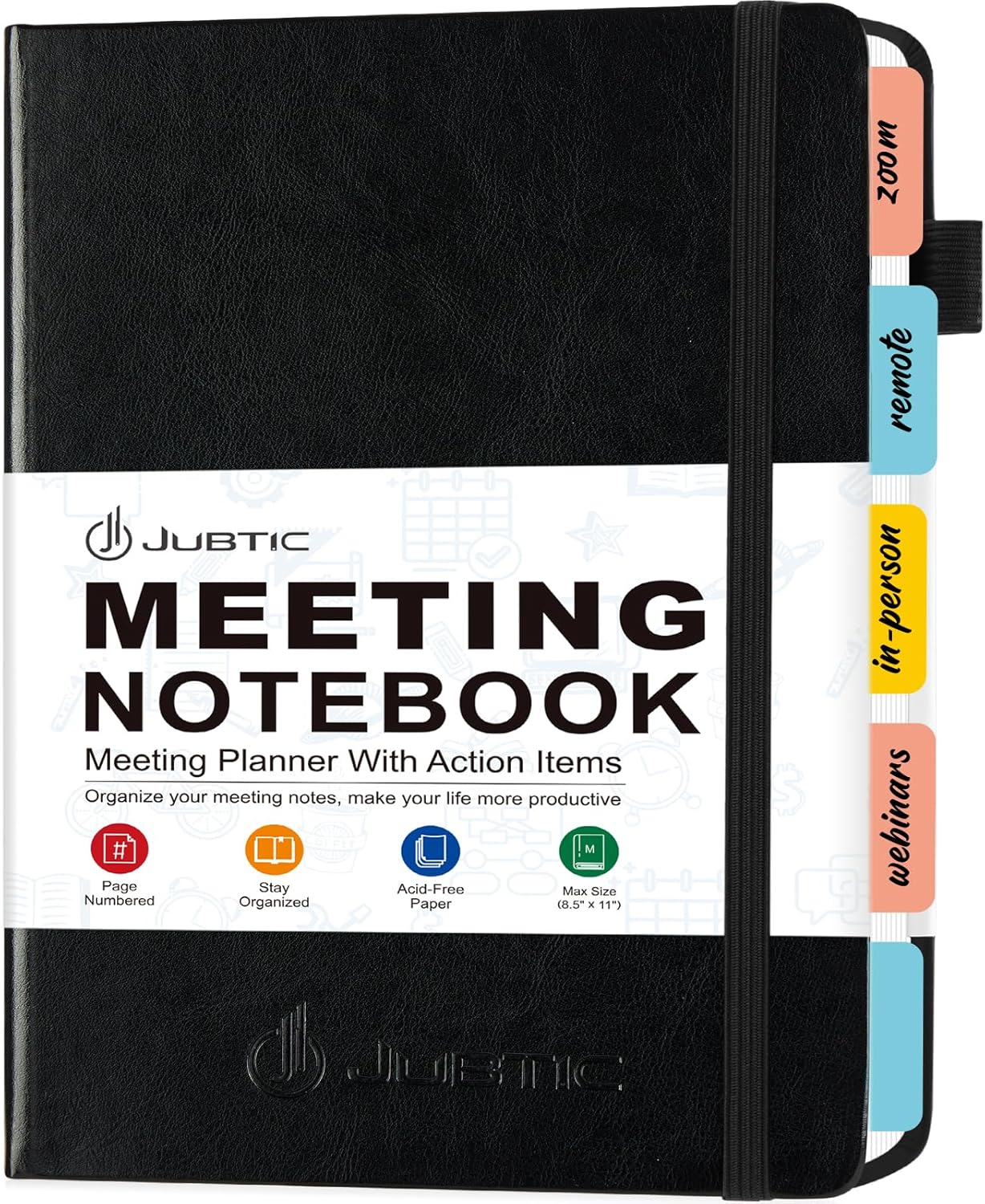 Amazon.com : JUBTIC Meeting Notebook for Work with Action Items ...