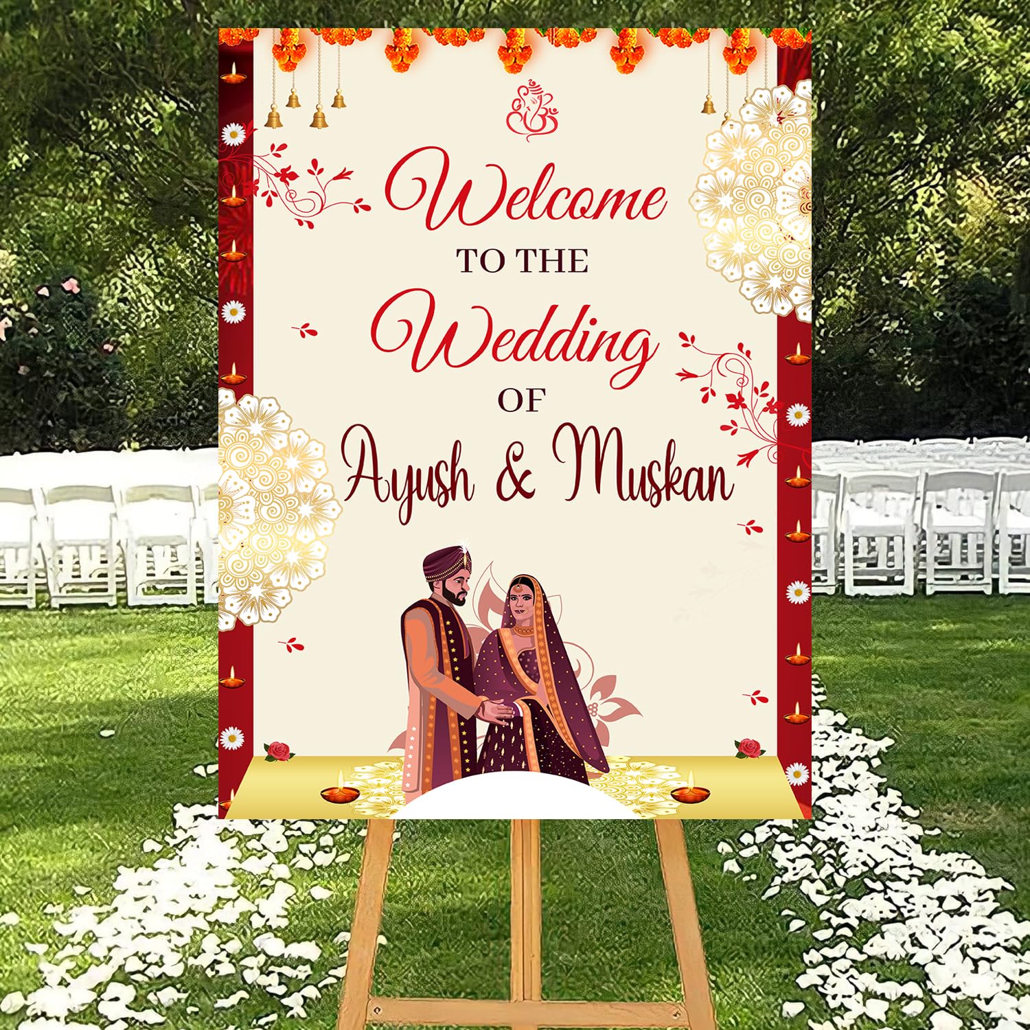 Wedding name board | Beachweddingtips.com