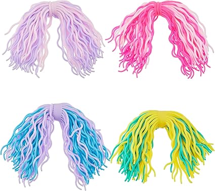 Amazon.com: 8 Pieces Spaghetti Stretch Toy Stretchy Spaghetti Ball ...