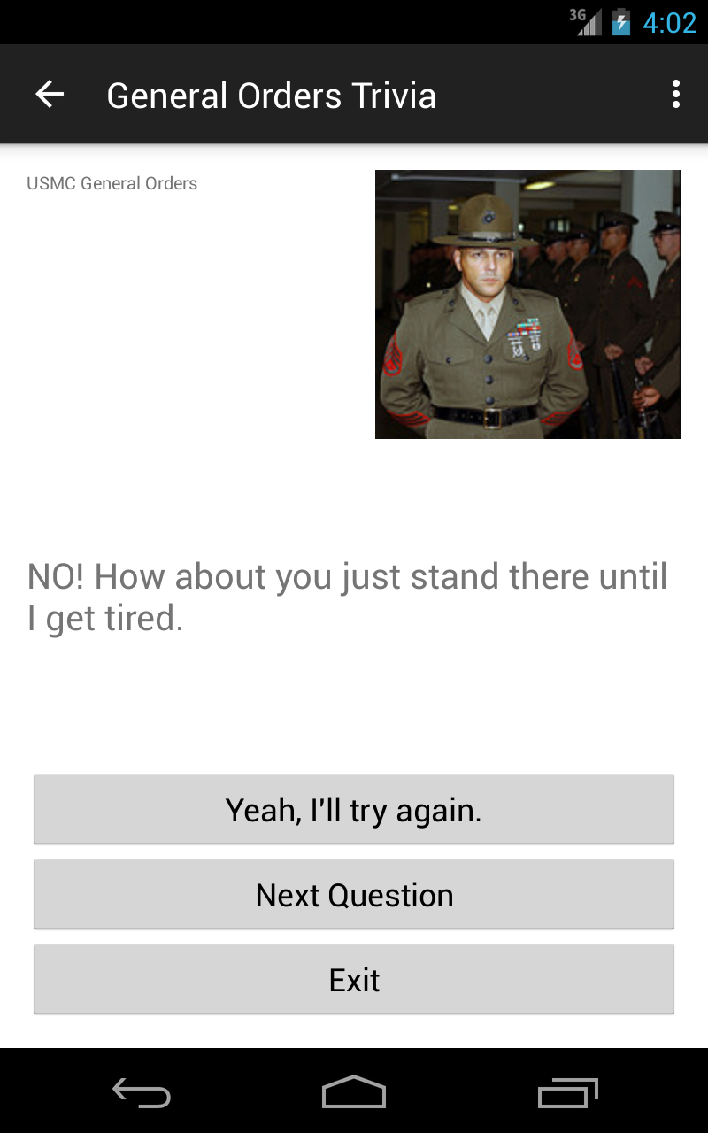 Military Trivia: US Marines: app su Amazon Appstore