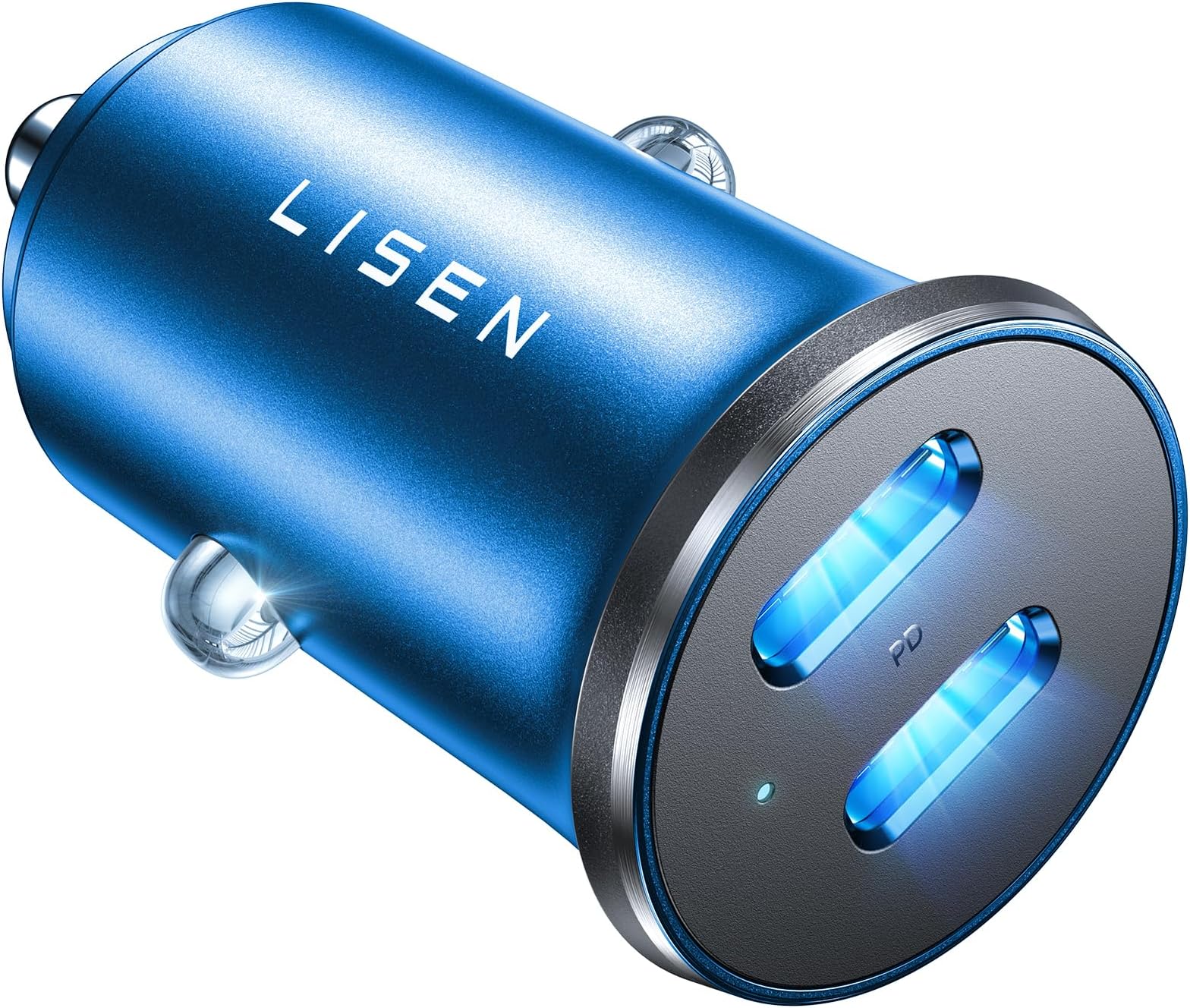 Amazon.com: LISEN USB C Car Charger Adapter [2 Pack] [Mini & Metal ...
