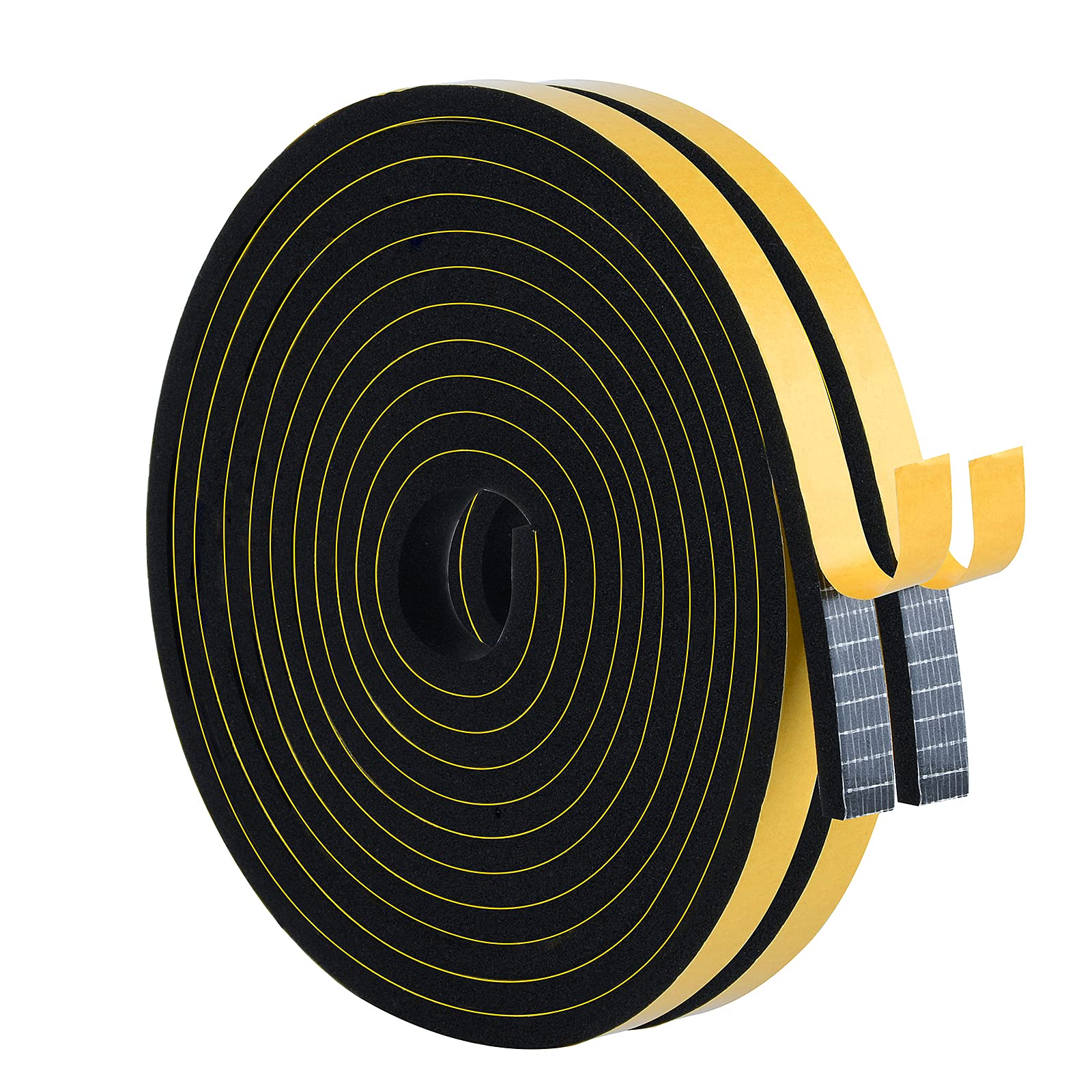 Weather Stripping 1/2 in x 1/4 in, High Density Foam Insulation Tapes ...