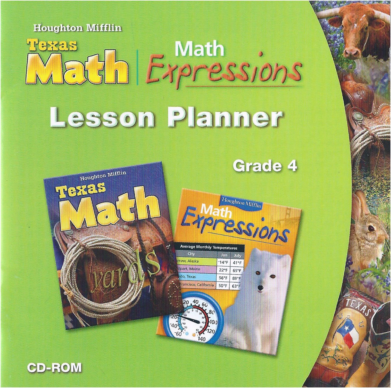 Texas Math & Math Expressions Lessons Planner CD-Rom Grade 4: Houghton ...