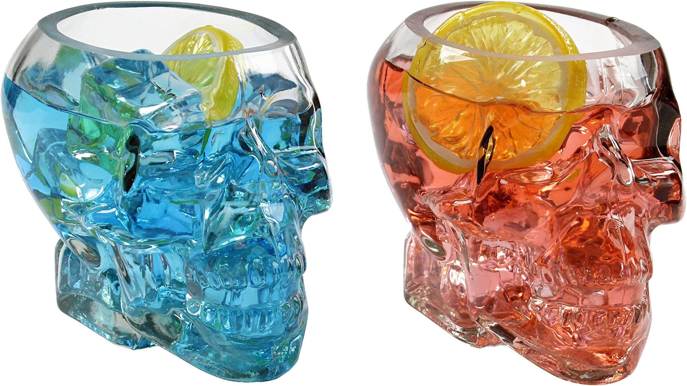 Amazon.com: G Francis Crystal Skull Glasses Drinking Set - 2pk 350mL ...