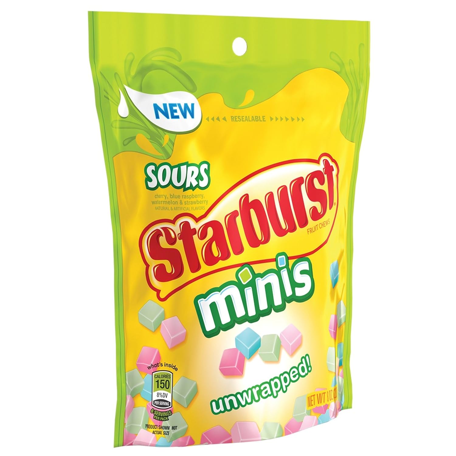 Amazon.com : Starburst Sours Minis Fruit Chews Candy Bag, 8.0 Oz ...