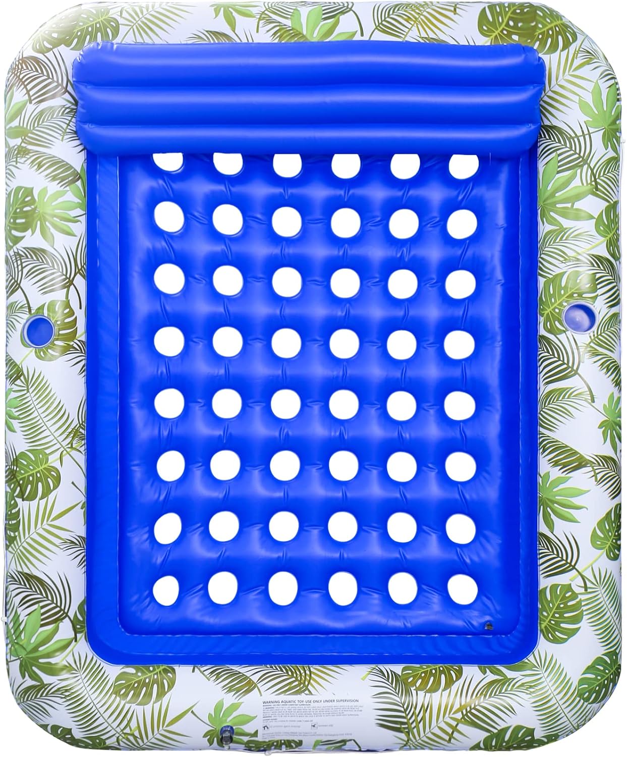 Amazon.com: Inflatable Tanning Pool Lounger Float with Headrest Adults ...