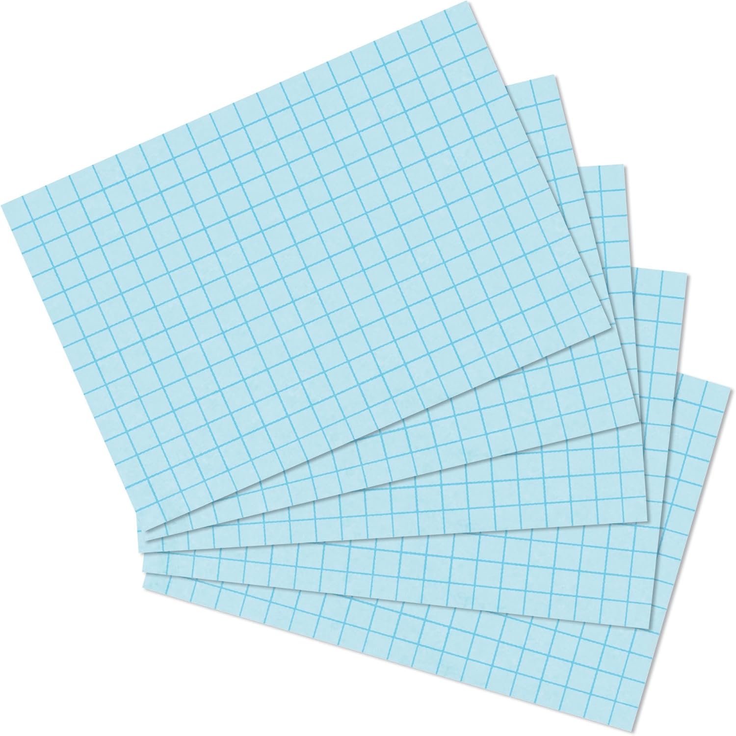 herlitz A6 Index Cards Squared Blue (Pack of 100) : Amazon.co.uk ...