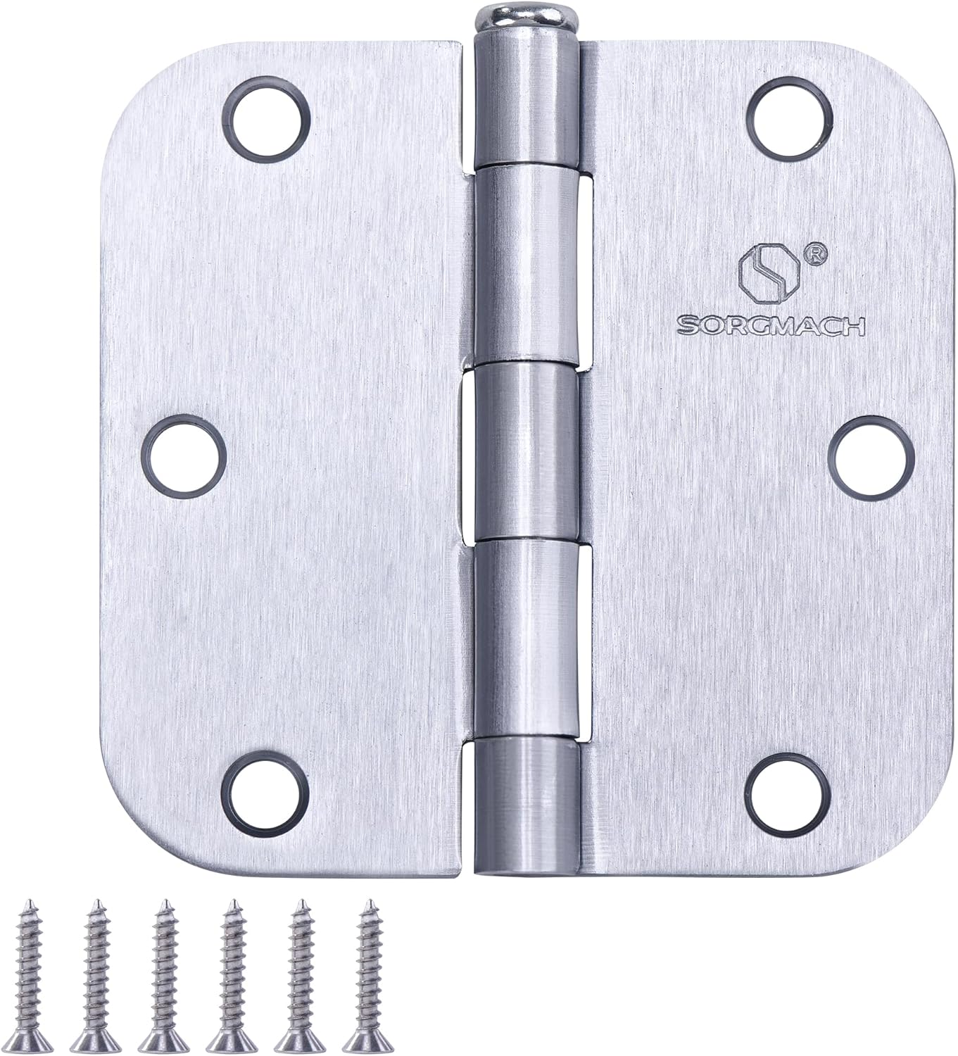 Door Hinge 3 1/2 Inch Interior Door Hinges Satin Chrome 3.5 Inch ...