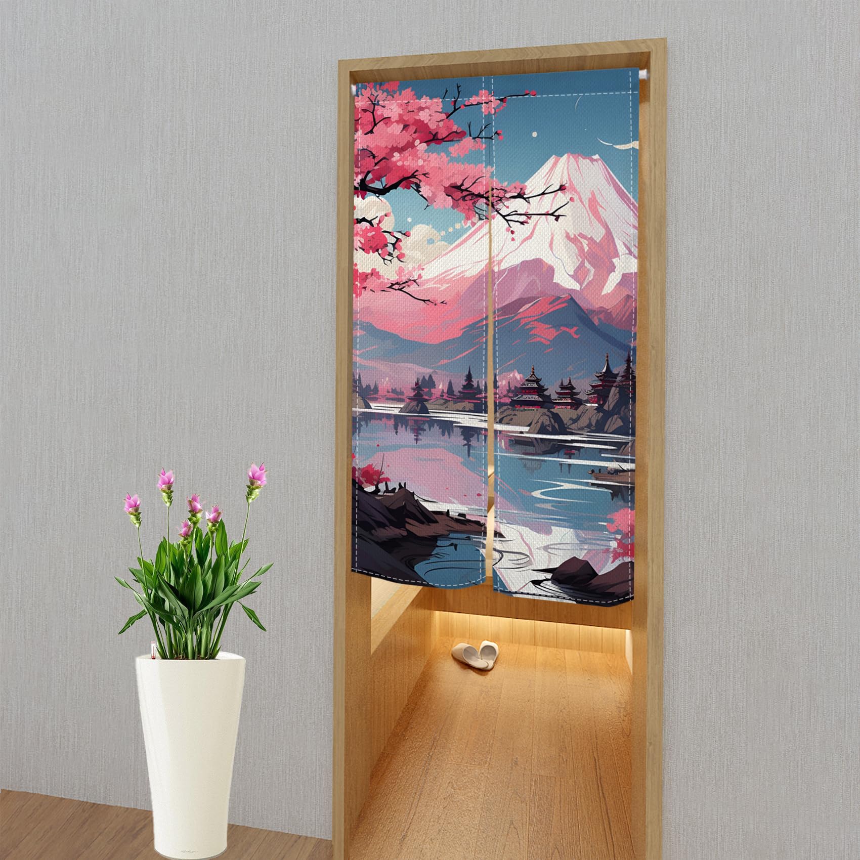 Amazon.com: XMJJKUF Long Type Japanese Noren Doorway Curtain Window ...