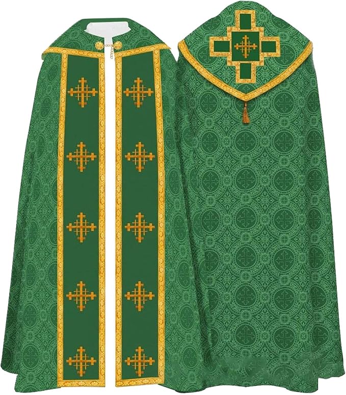 Duohropke Clergy Church Robe Unisex Medieval Arabic Court Cape Court ...