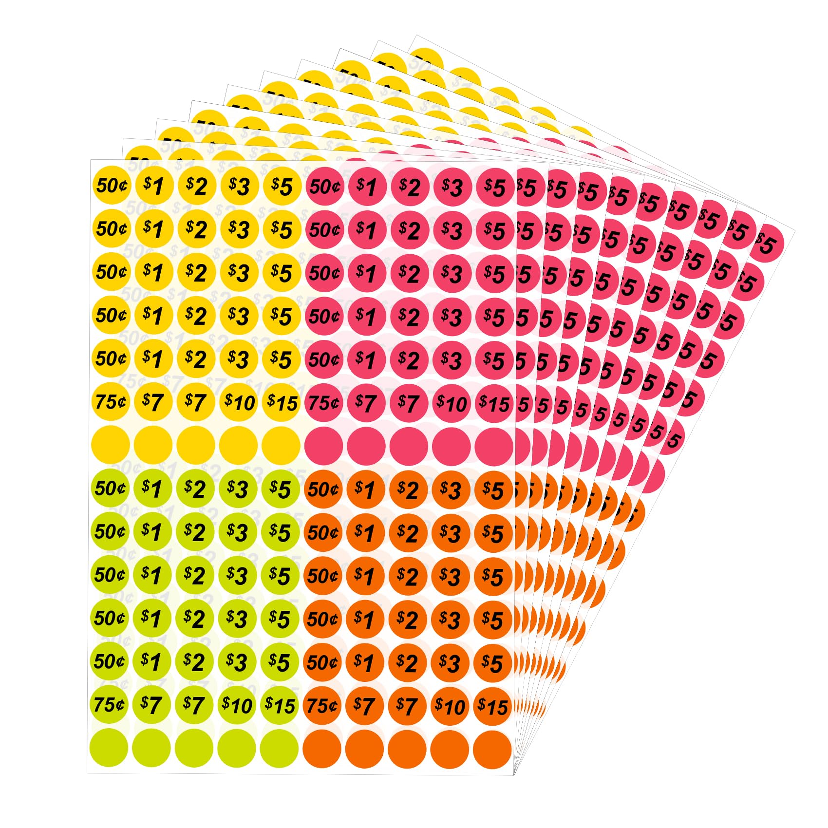 Snapklik.com : Garage Sale Stickers, 1400Pcs Yard Sale Stickers, Pre ...