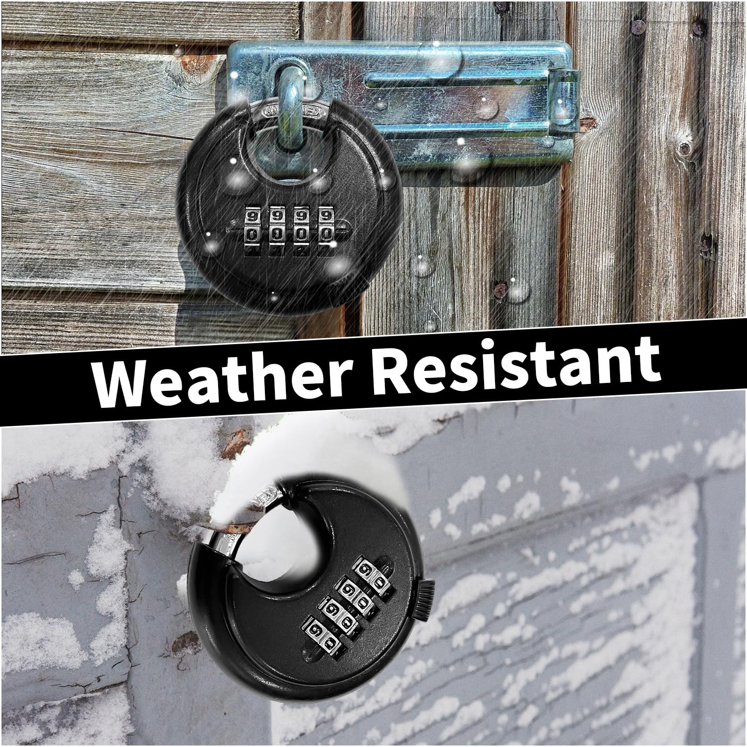 Snapklik.com : Socpuro 2Pack Combination Lock, 4 Digit Disc Padlock