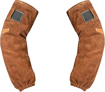 Amazon.com: YESWELDER Leather Welding Sleeves Heat&Flame Resistant Arm ...