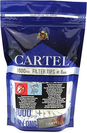 Amazon.com: 1000 Filters - Cartel Slim 6mm Long 22mm Filter Tips ...