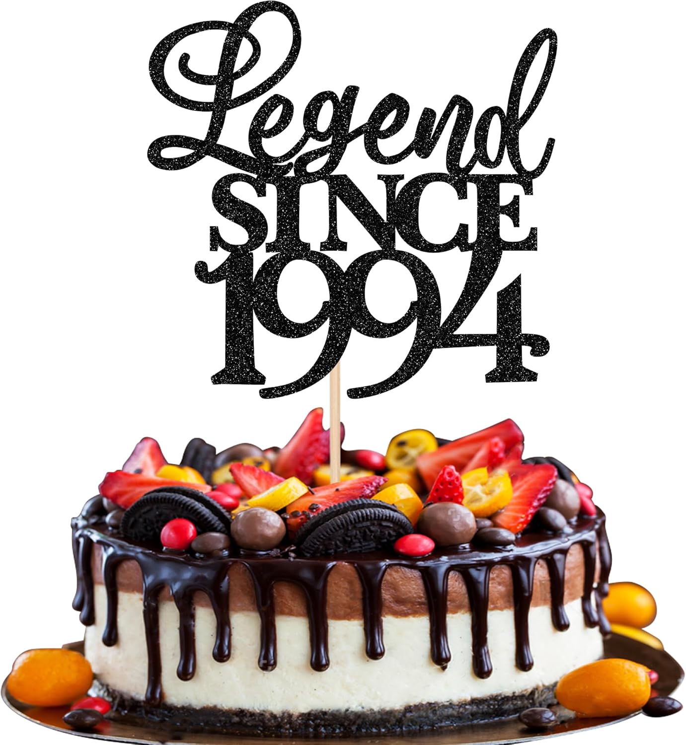 Amazon.com: Rsstarxi 1 Pack Legend Since 1994 Cake Topper Glitter ...