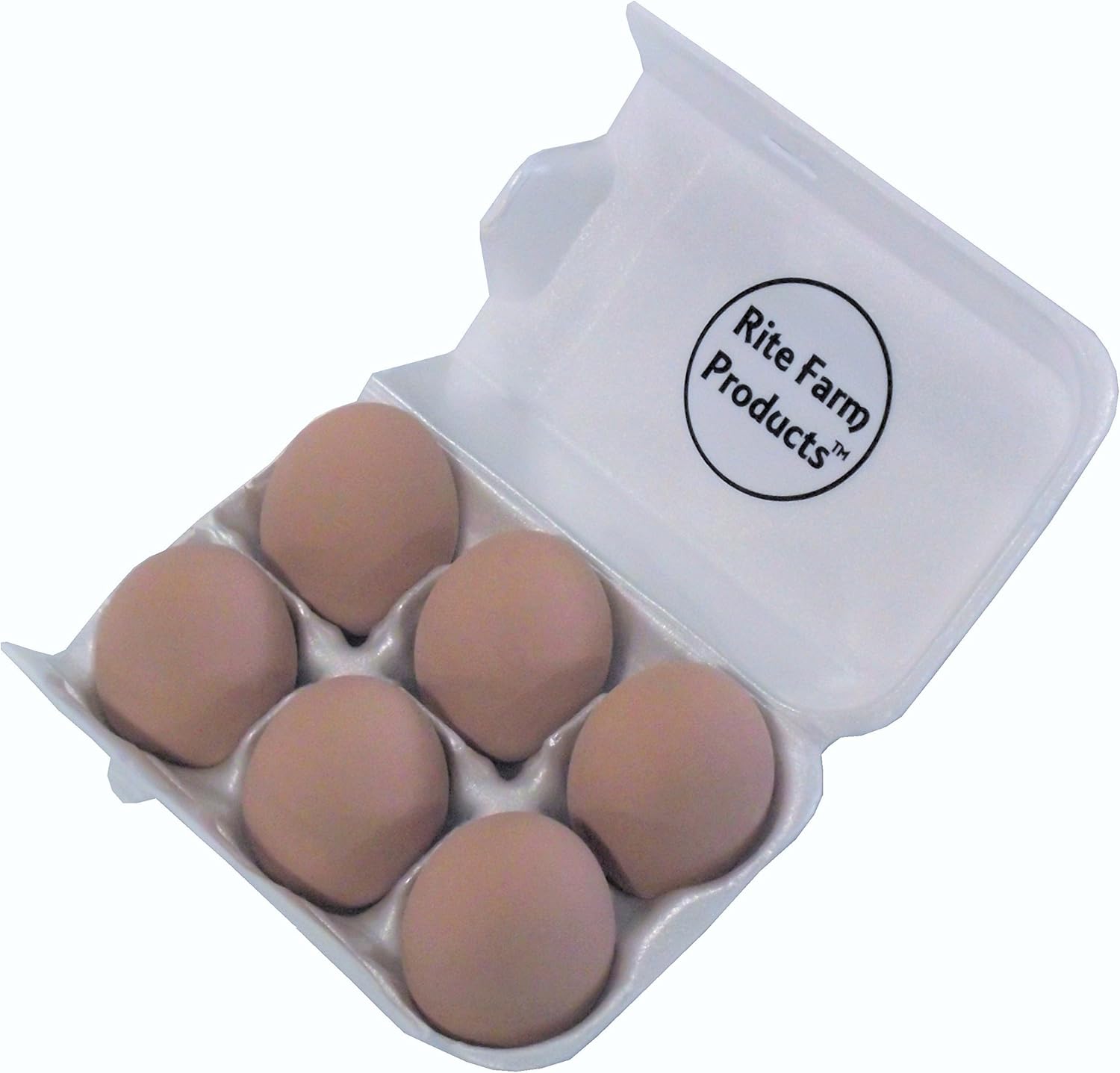 Amazon.com: 6 Pack Brown Ceramic Dummy Chicken Nesting NEST Fake ...