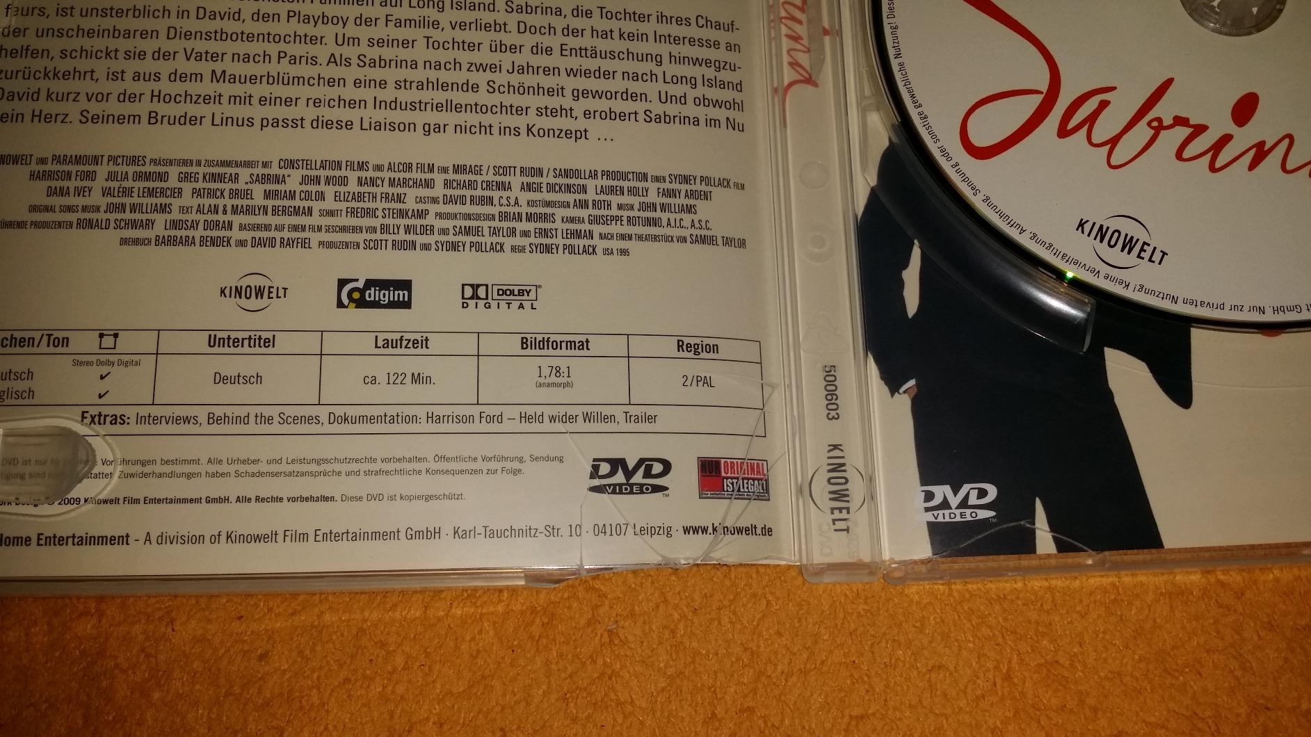 Sabrina [VHS] : Harrison Ford, Julia Ormond, Greg Kinnear, Nancy ...