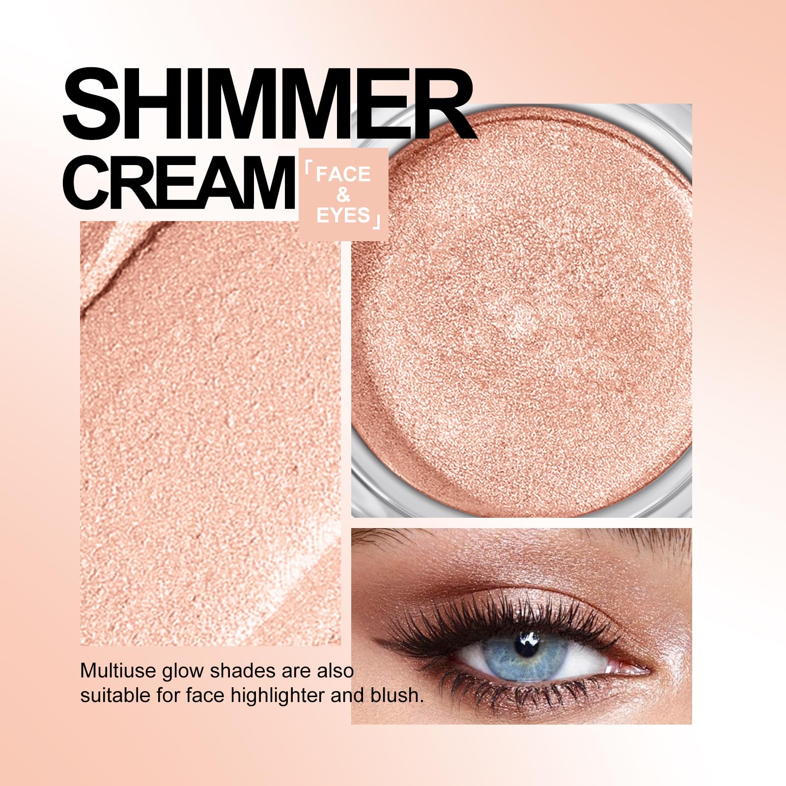 Snapklik.com : Shimmer Cream Eyeshadow, Metallic Mousse Mini Single ...