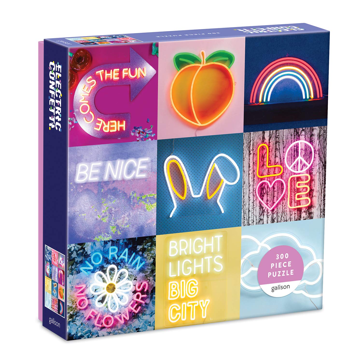 Amazon.com: Galison Electric Confetti Puzzle, 300 Pieces, 21.25” x 16. ...