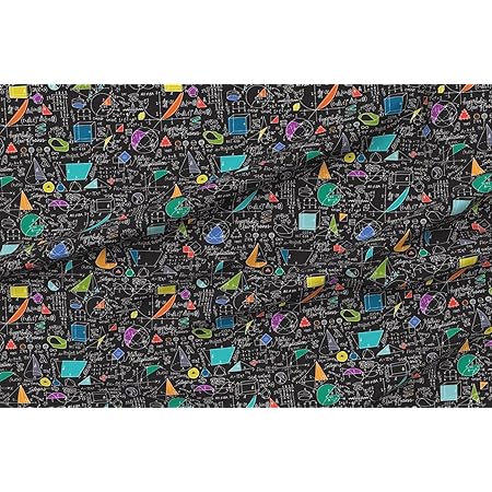 Amazon.com: Timeless Treasures Math Fabric, Symbols on Chalkboard, Back ...