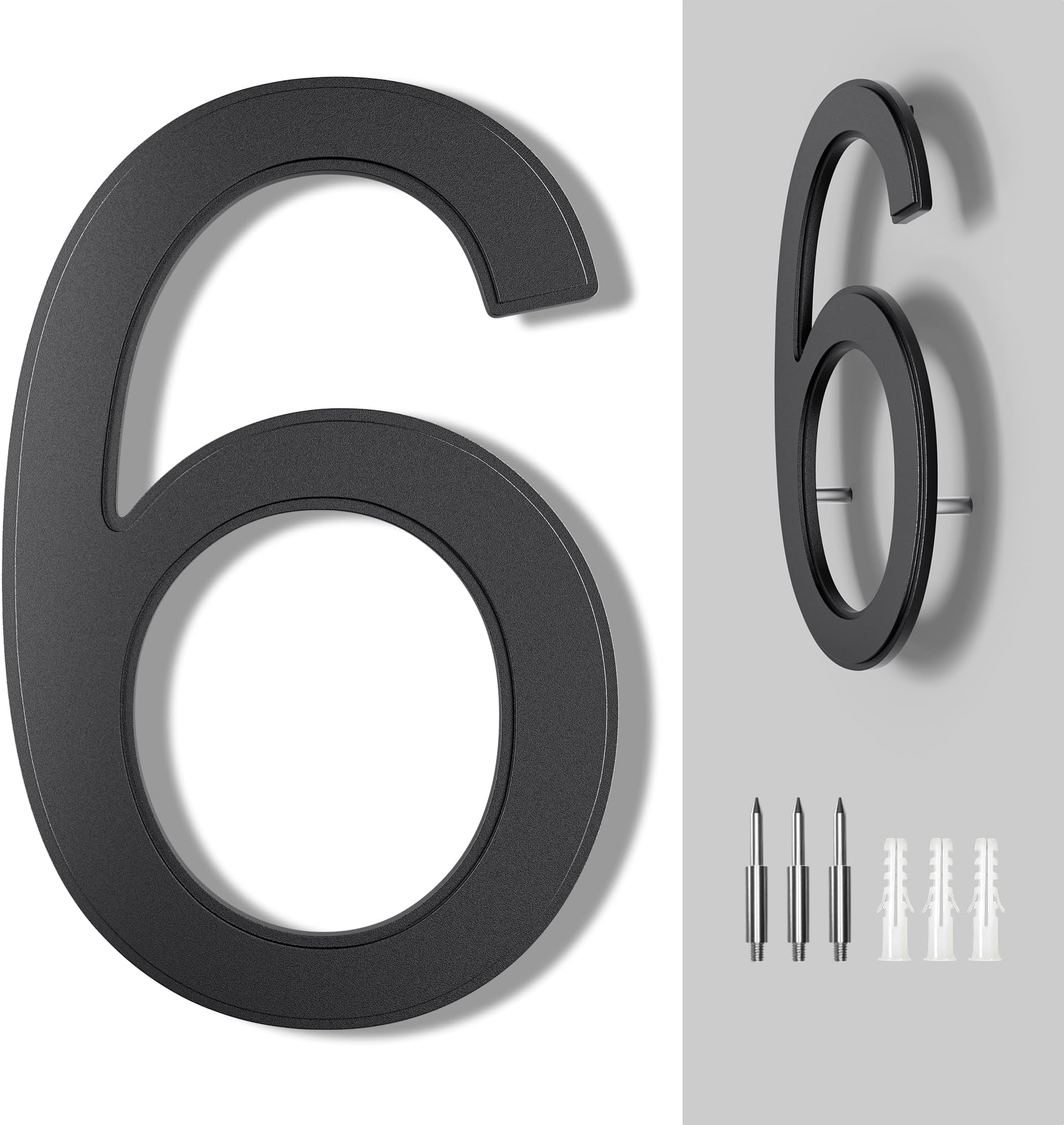 Amazon.com: SKLK-SEL 12 Inch Floating House Numbers, Address Numbers ...