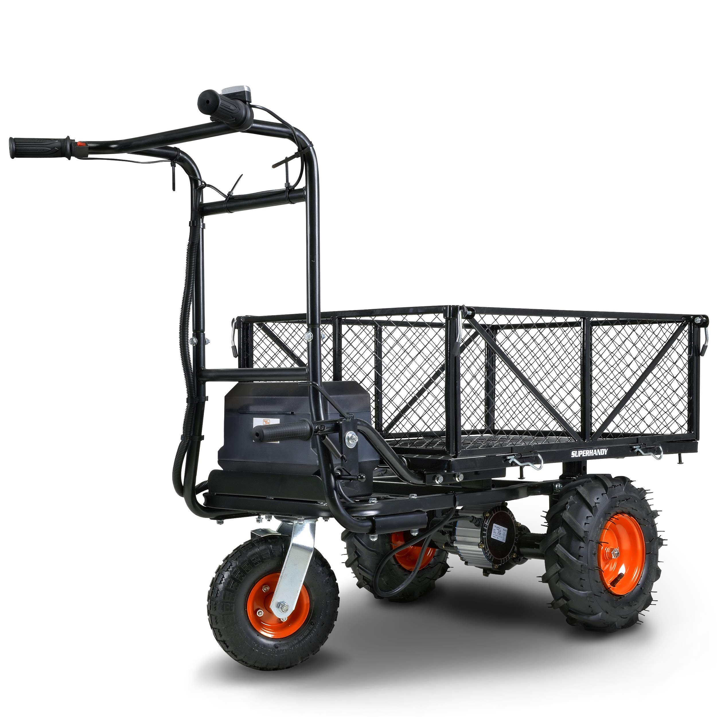 SuperHandy Utility Service Cart Power Wagon Wheelbarrow Electric 48V DC ...