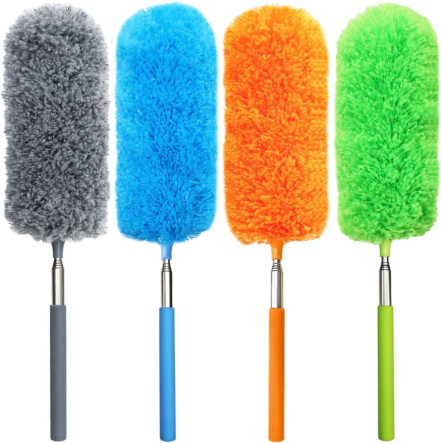 Amazon.com: 4 Pack Small Microfiber Feather Duster, with 13" to 30 ...
